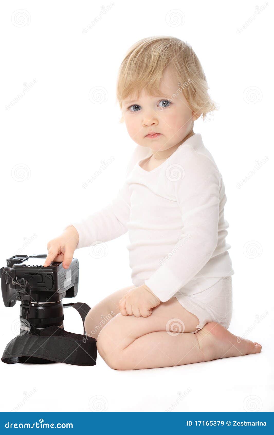 Baby With Camera Picture. Image: 17165379