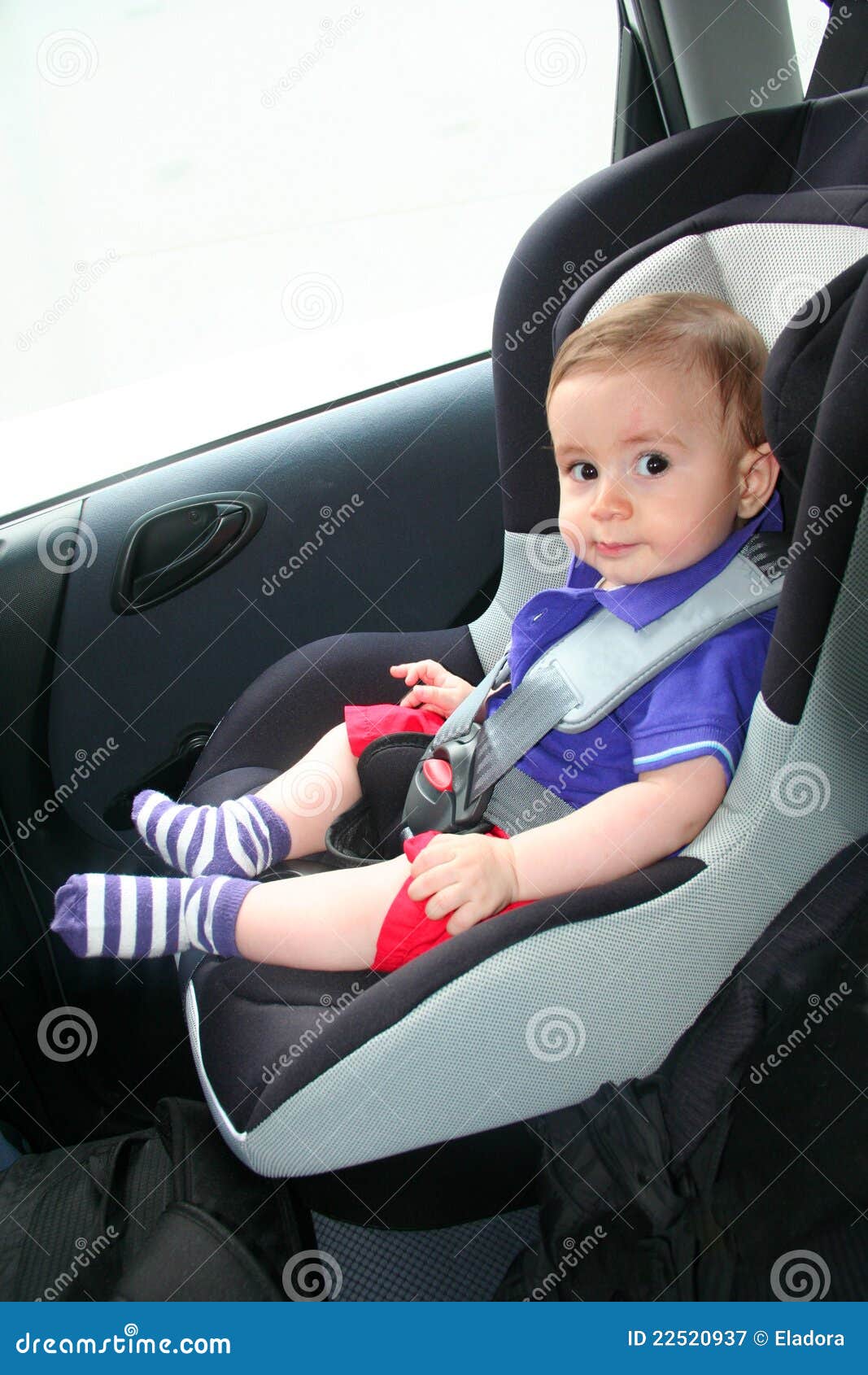 Baby in car stock image. Image of infant, carseat, chair - 22520937