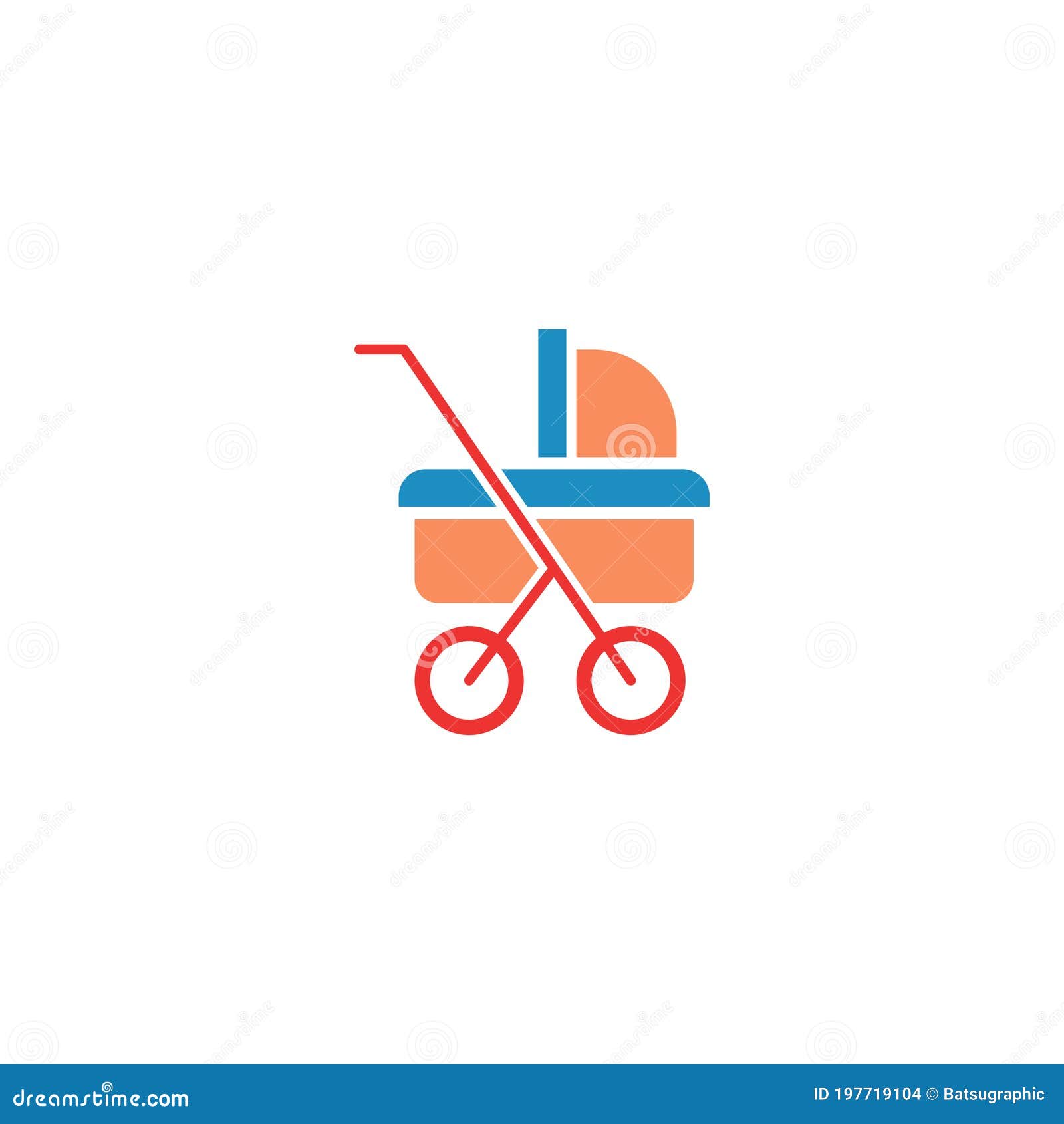 Baby Car Vector Icon Design Template Stock Vector - Illustration of ...