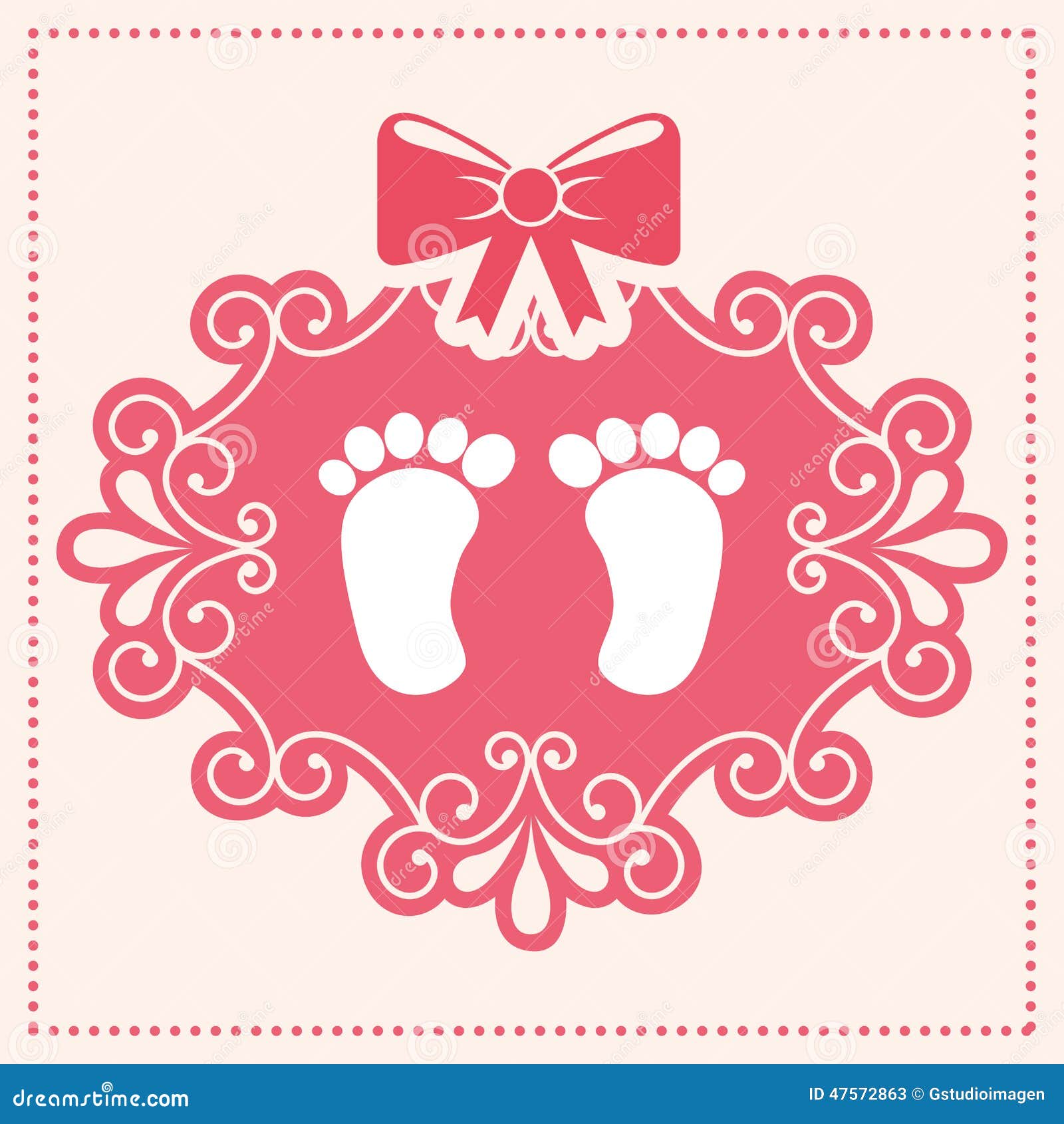 Baby card stock vector. Illustration of background, greeting - 47572863