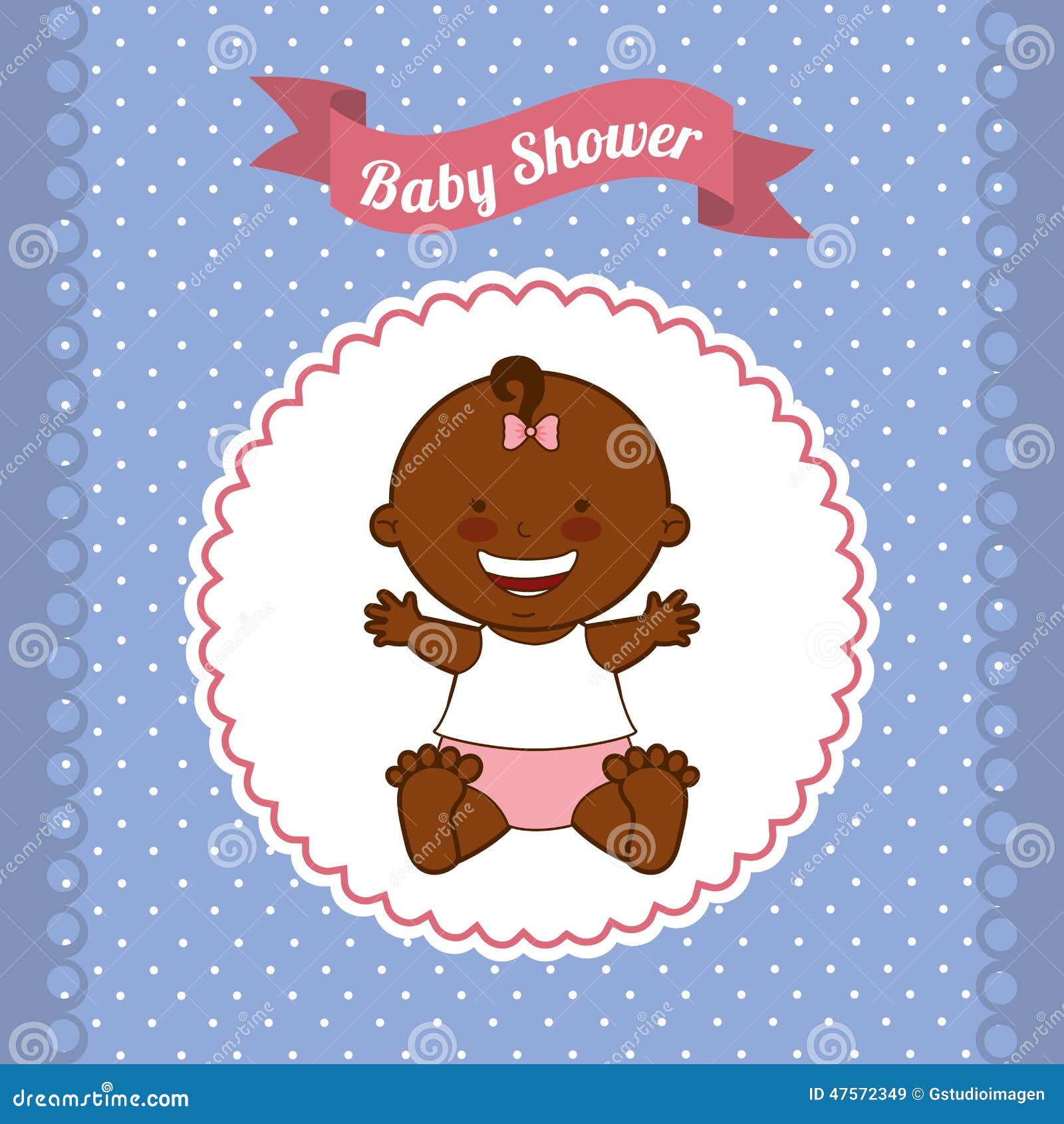 Baby card stock vector. Illustration of pacifier, birthday - 47572349
