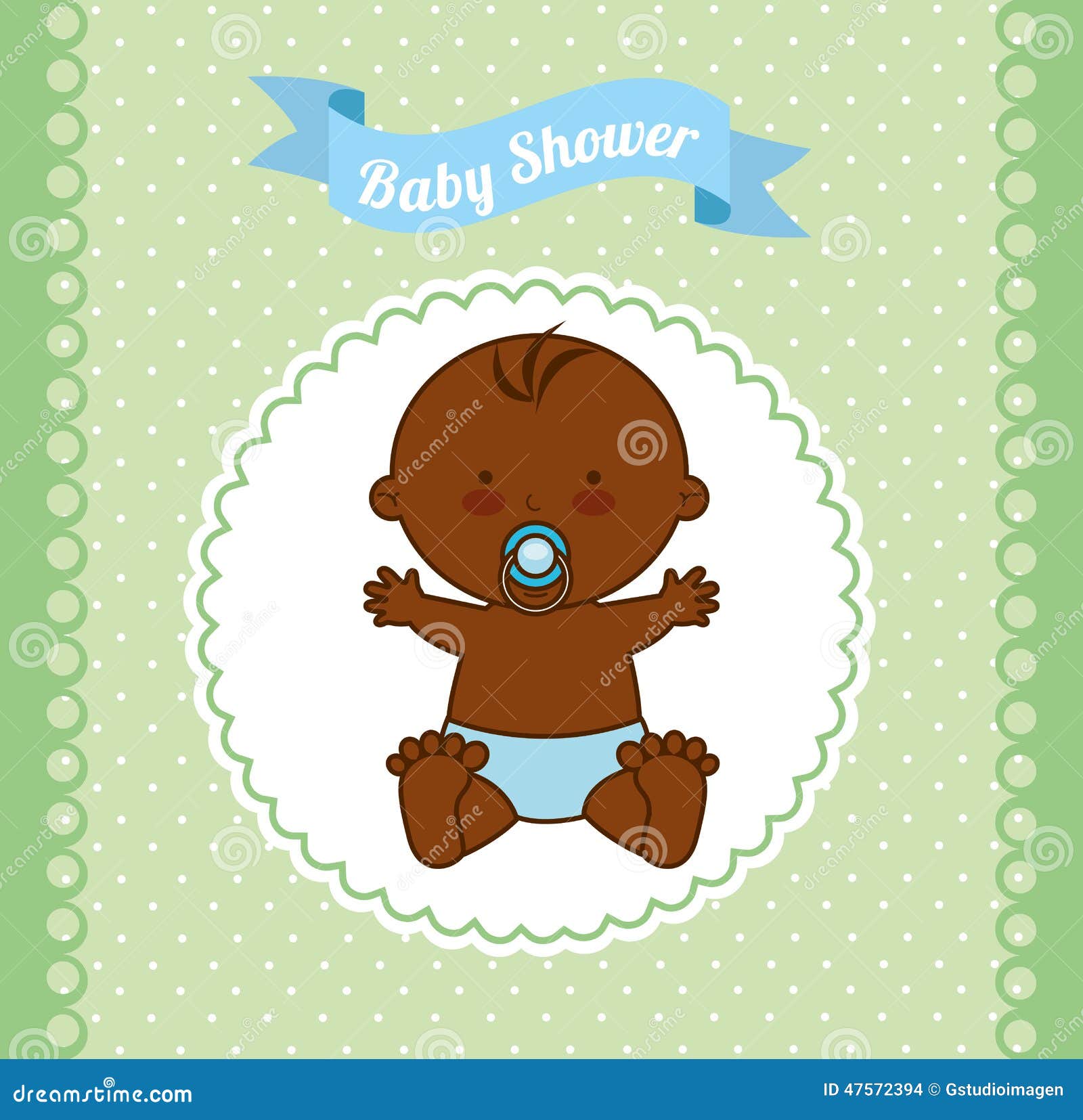 Baby card stock vector. Illustration of child, element - 47572394