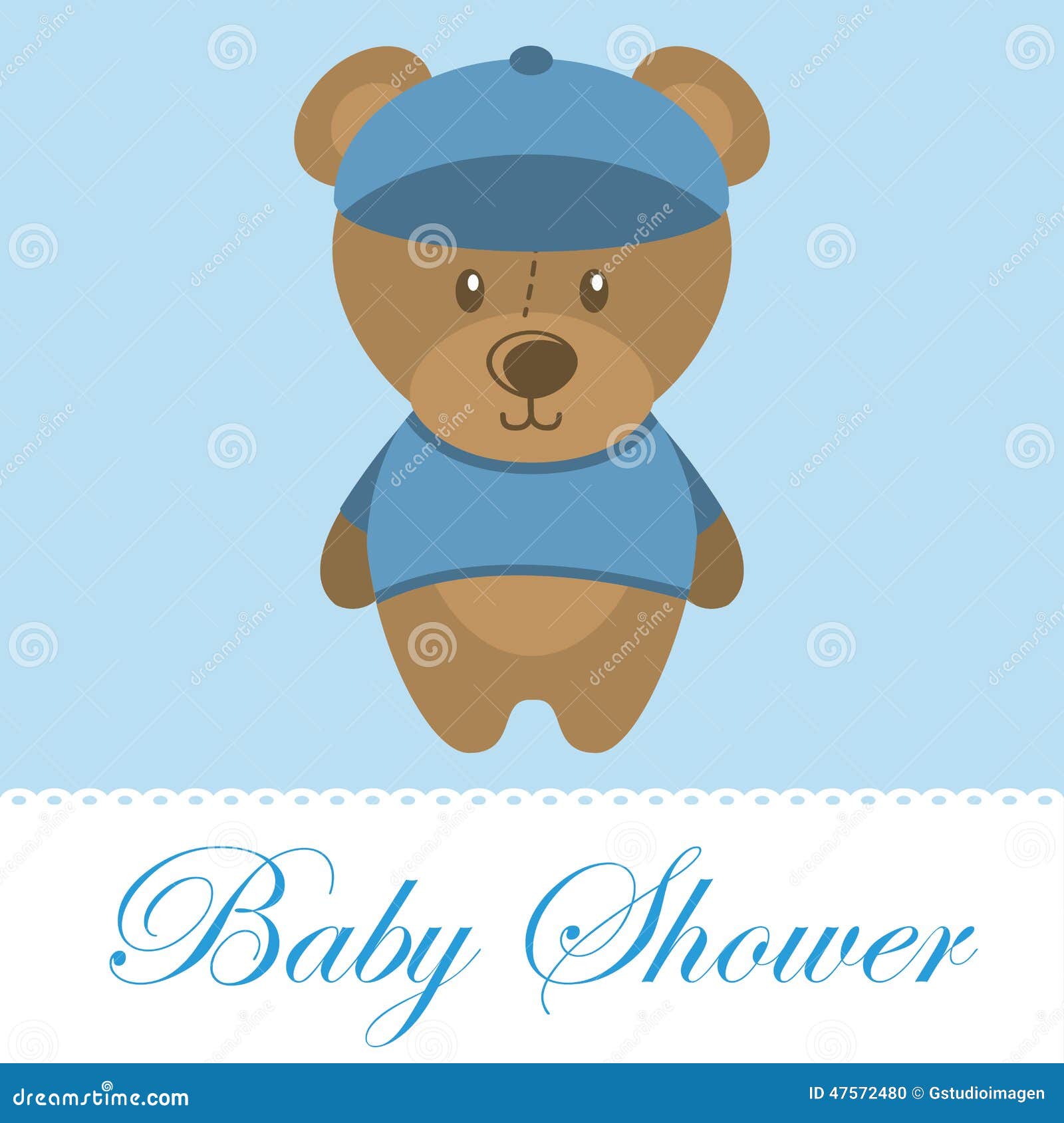 Baby card stock vector. Illustration of celebration, pattern - 47572480