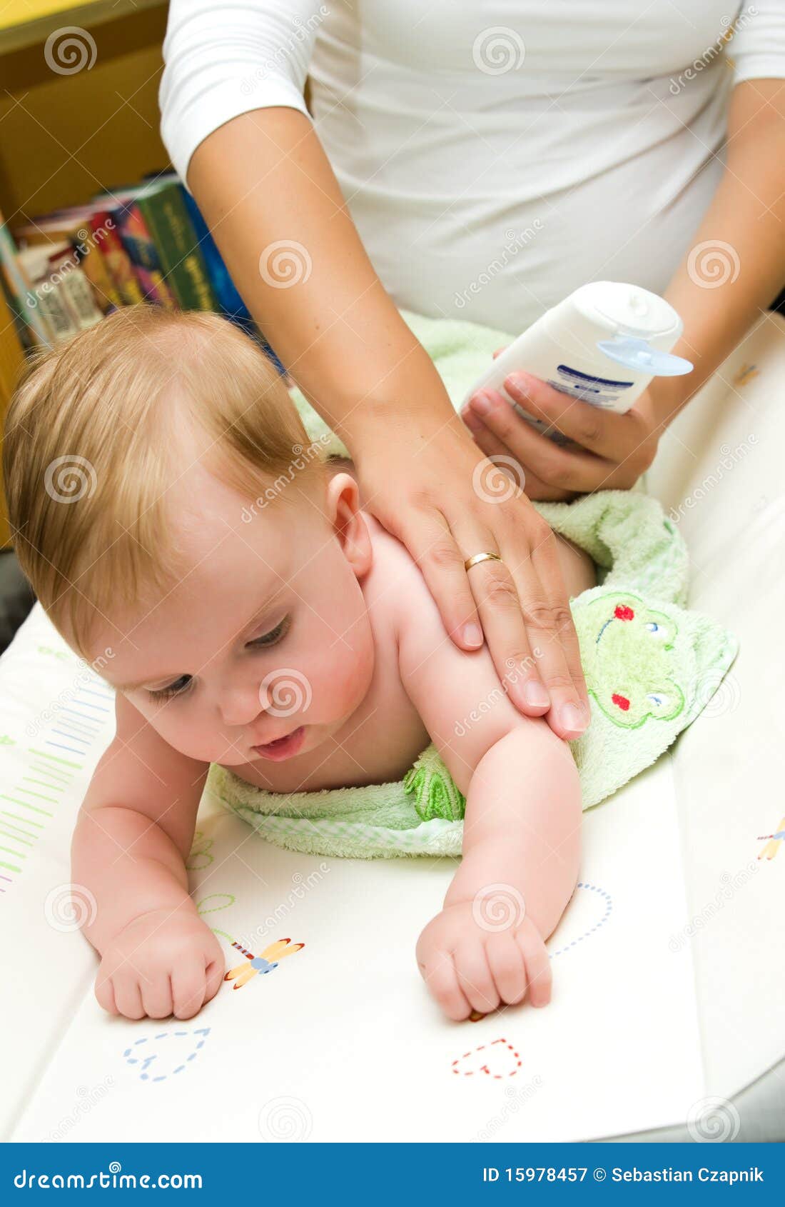 Baby care stock image. Image of infant, cosmetic, girl - 15978457