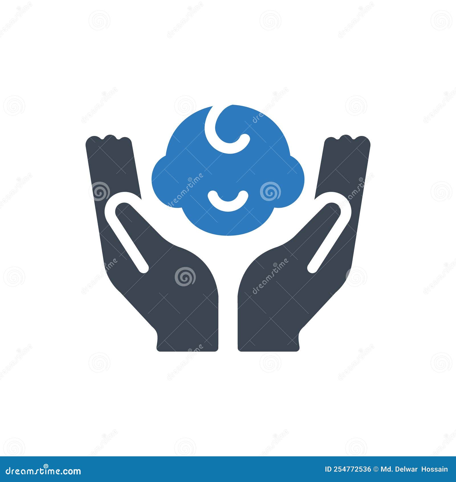 Baby care icon stock illustration. Illustration of baby - 254772536