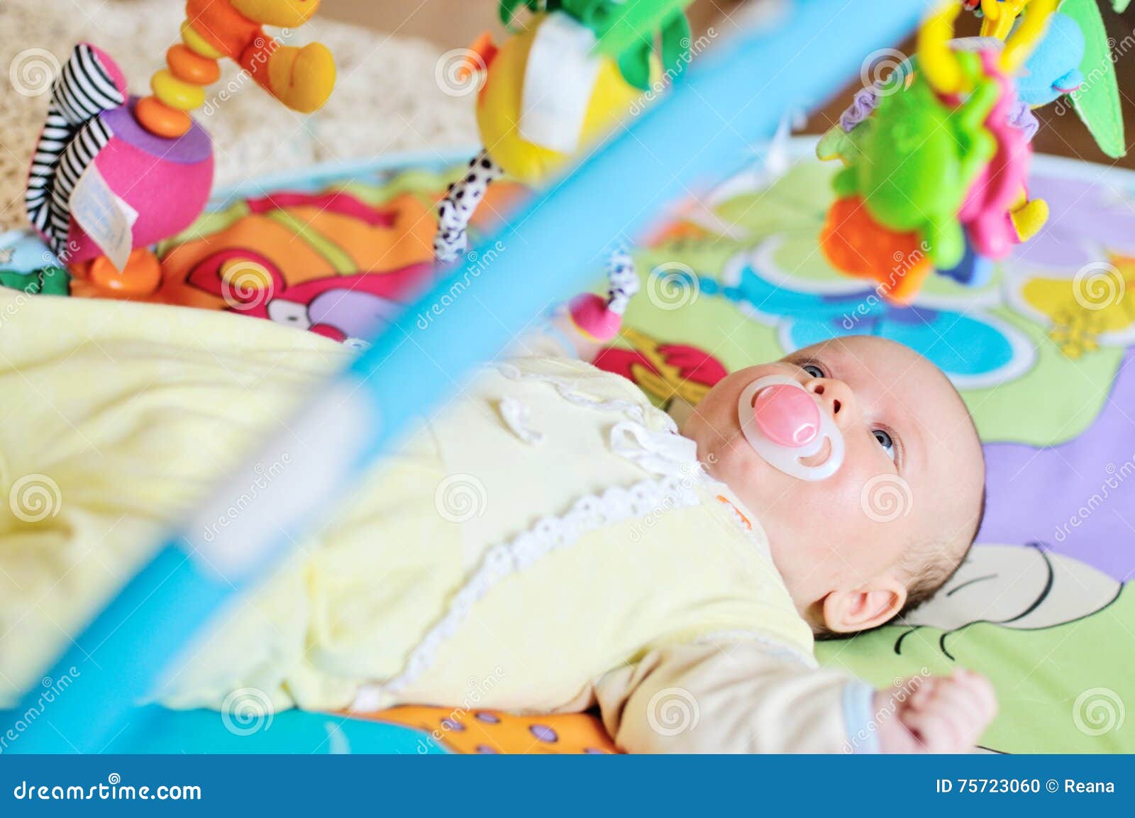 Baby on the carpet stock photo. Image of baby, lovely - 75723060