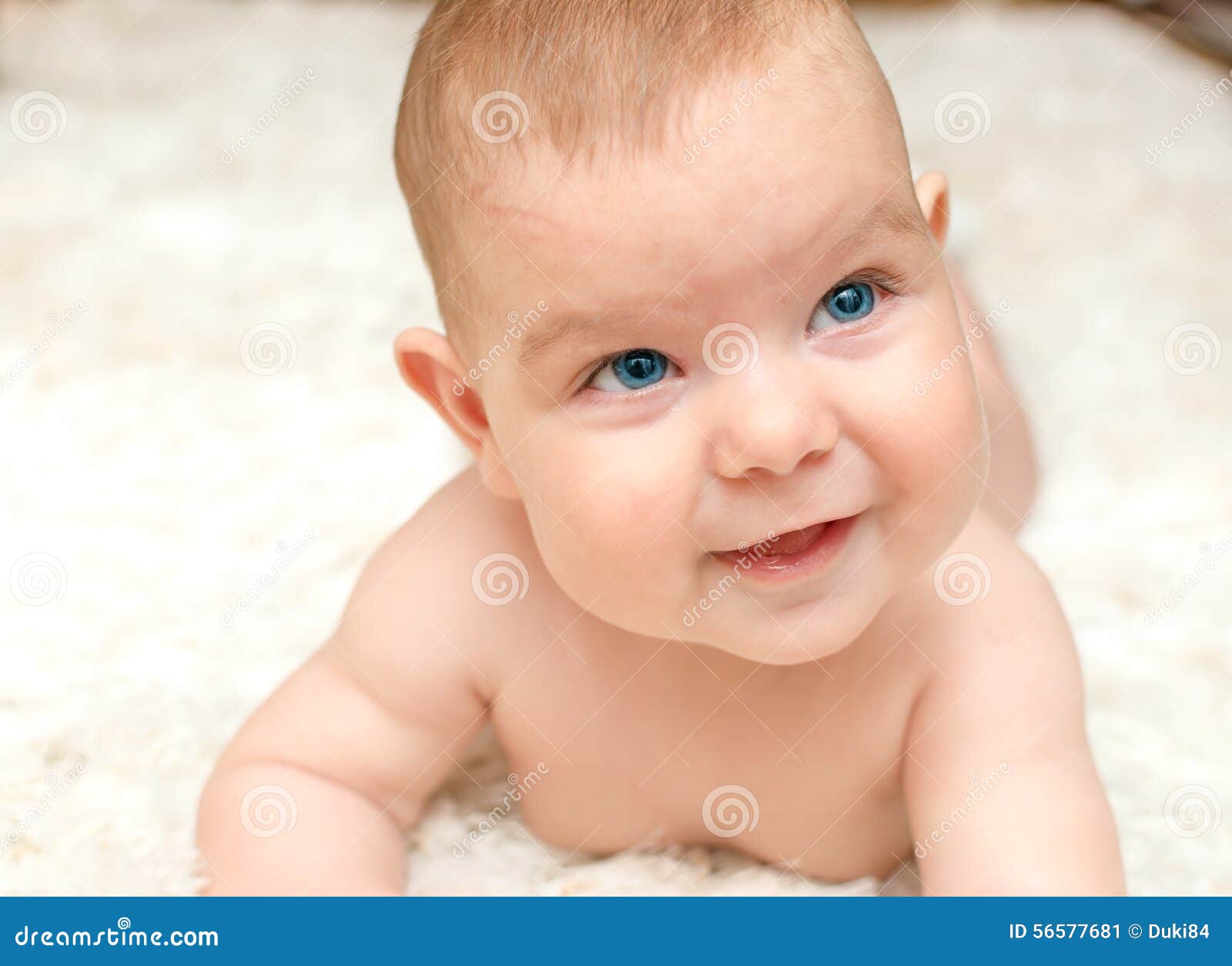 Baby on carpet stock image. Image of adorable, rest, hygiene - 56577681