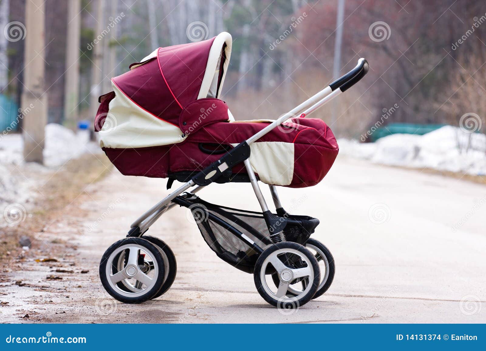 Baby carriage stock photo. Image of baby, winter, wheel - 14131374