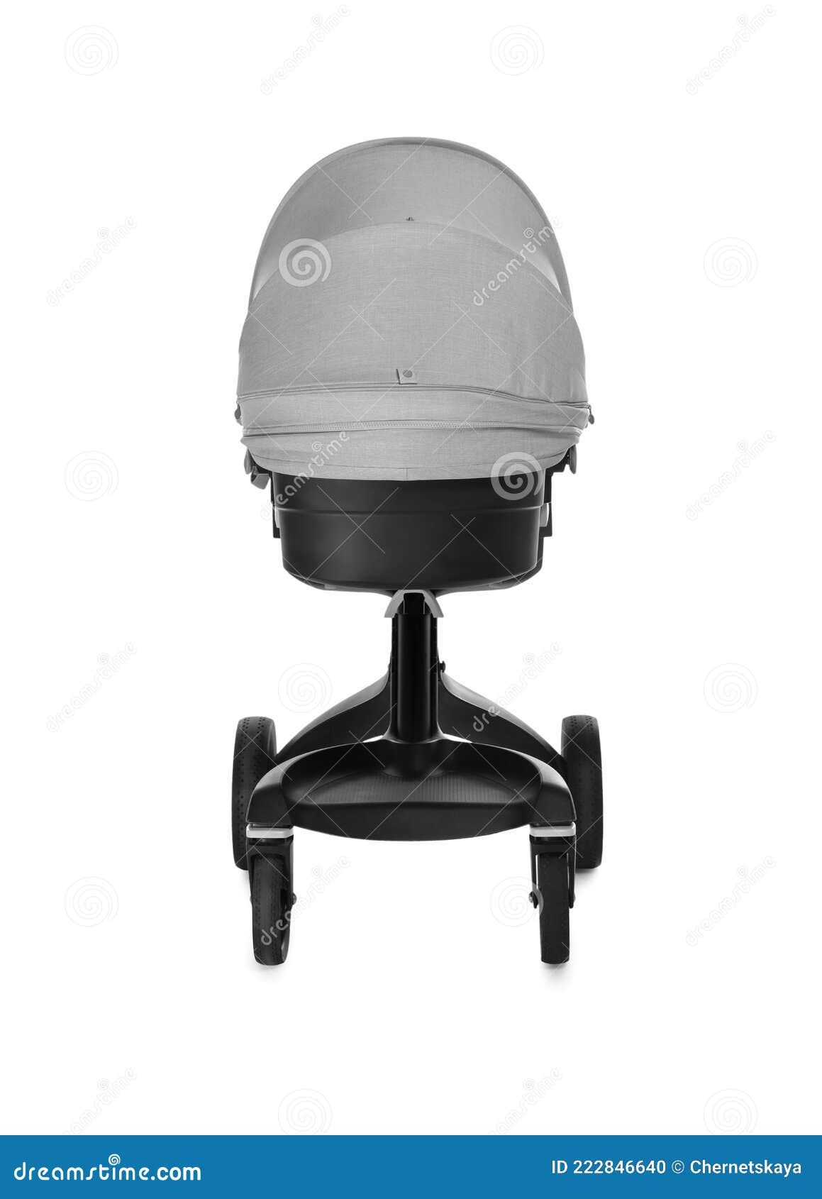 Baby Carriage. Modern Pram Isolated on White Stock Photo - Image of ...