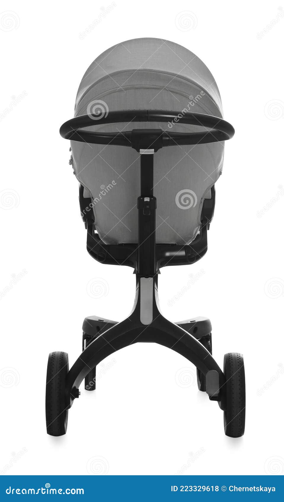 Baby Carriage. Modern Pram Isolated on White Stock Photo - Image of ...