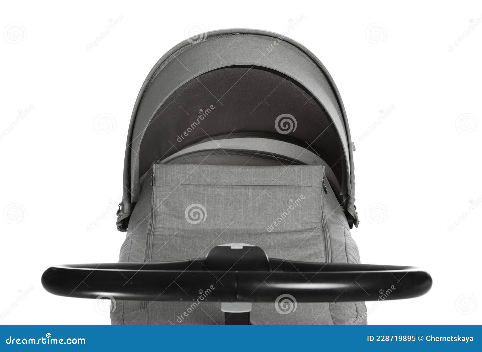 Baby Carriage. Modern Pram Isolated on White Stock Image - Image of ...