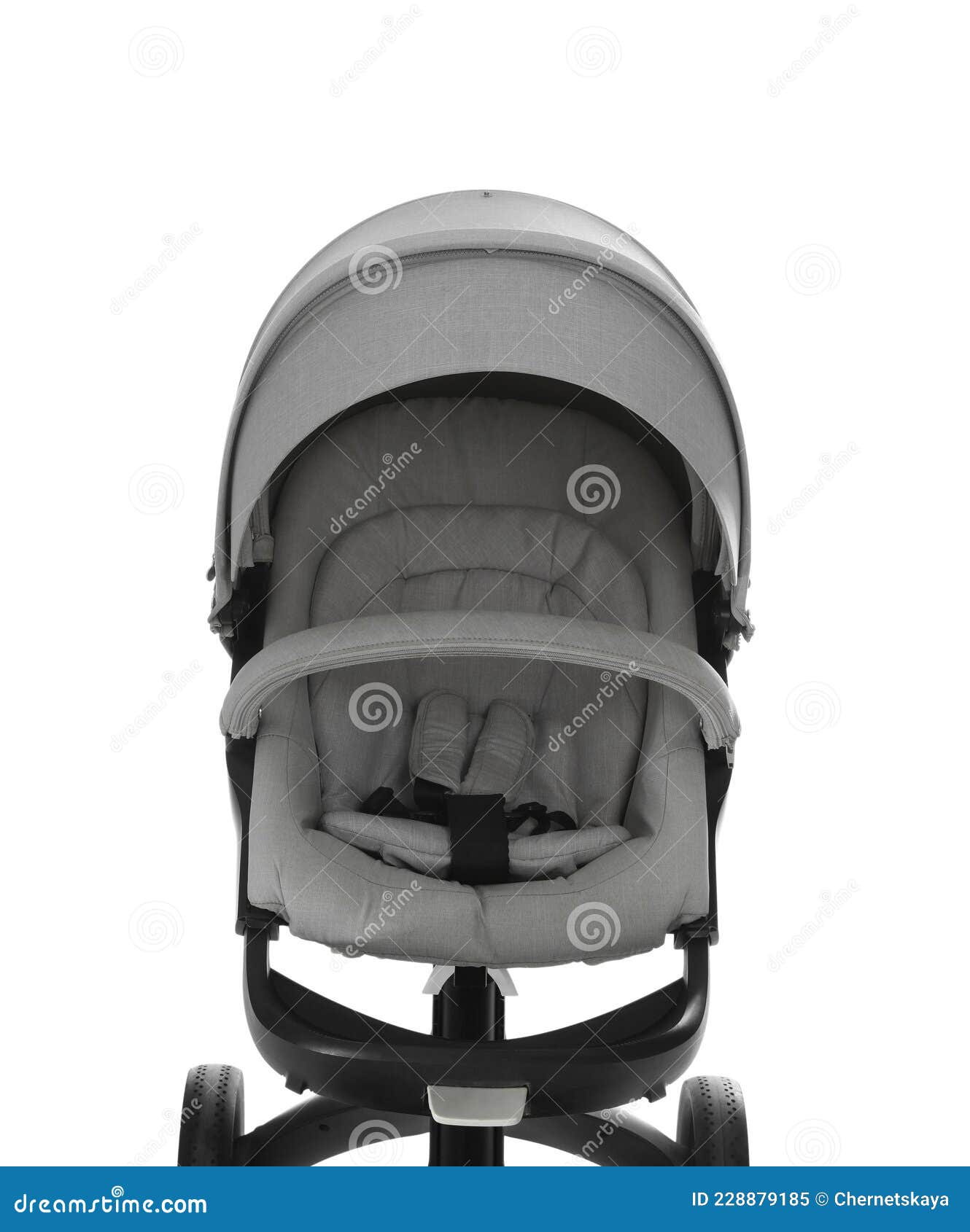 Baby Carriage. Modern Pram Isolated on White Stock Image - Image of ...