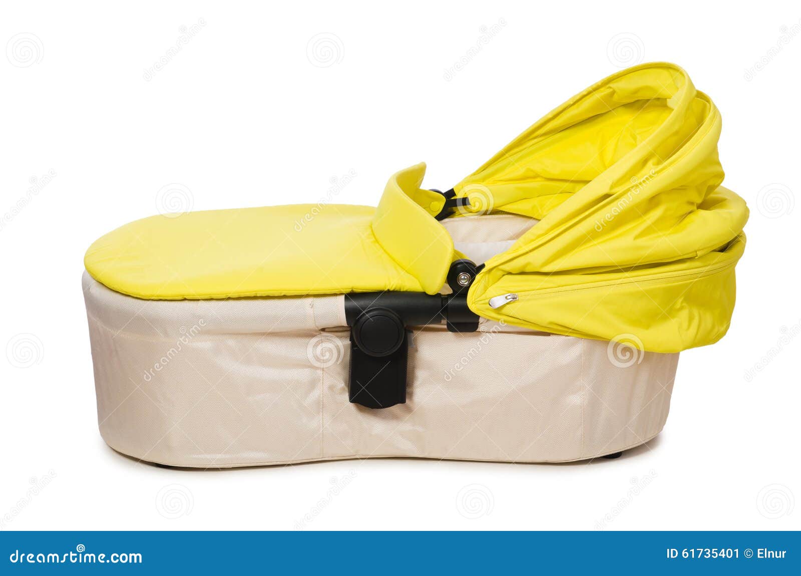The Baby Carrycot Isolated on White Stock Image - Image of born, chair ...