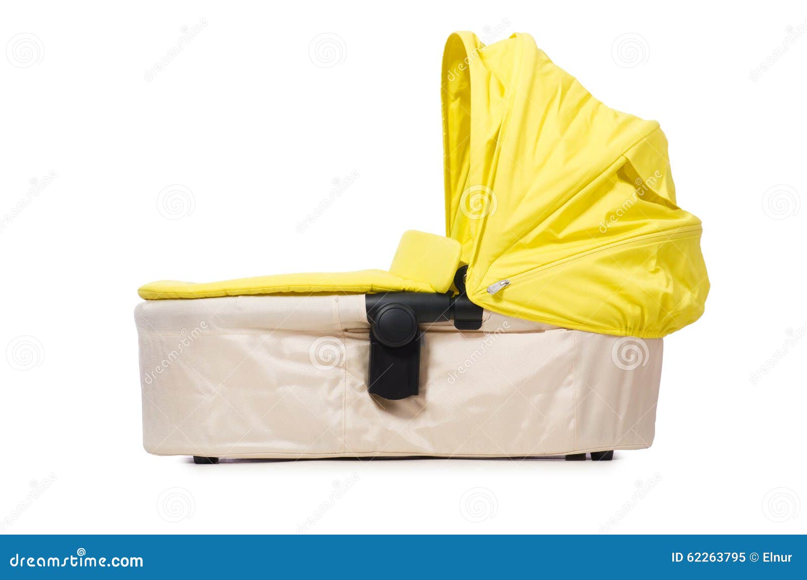 The Baby Carrycot Isolated on White Stock Image - Image of children ...