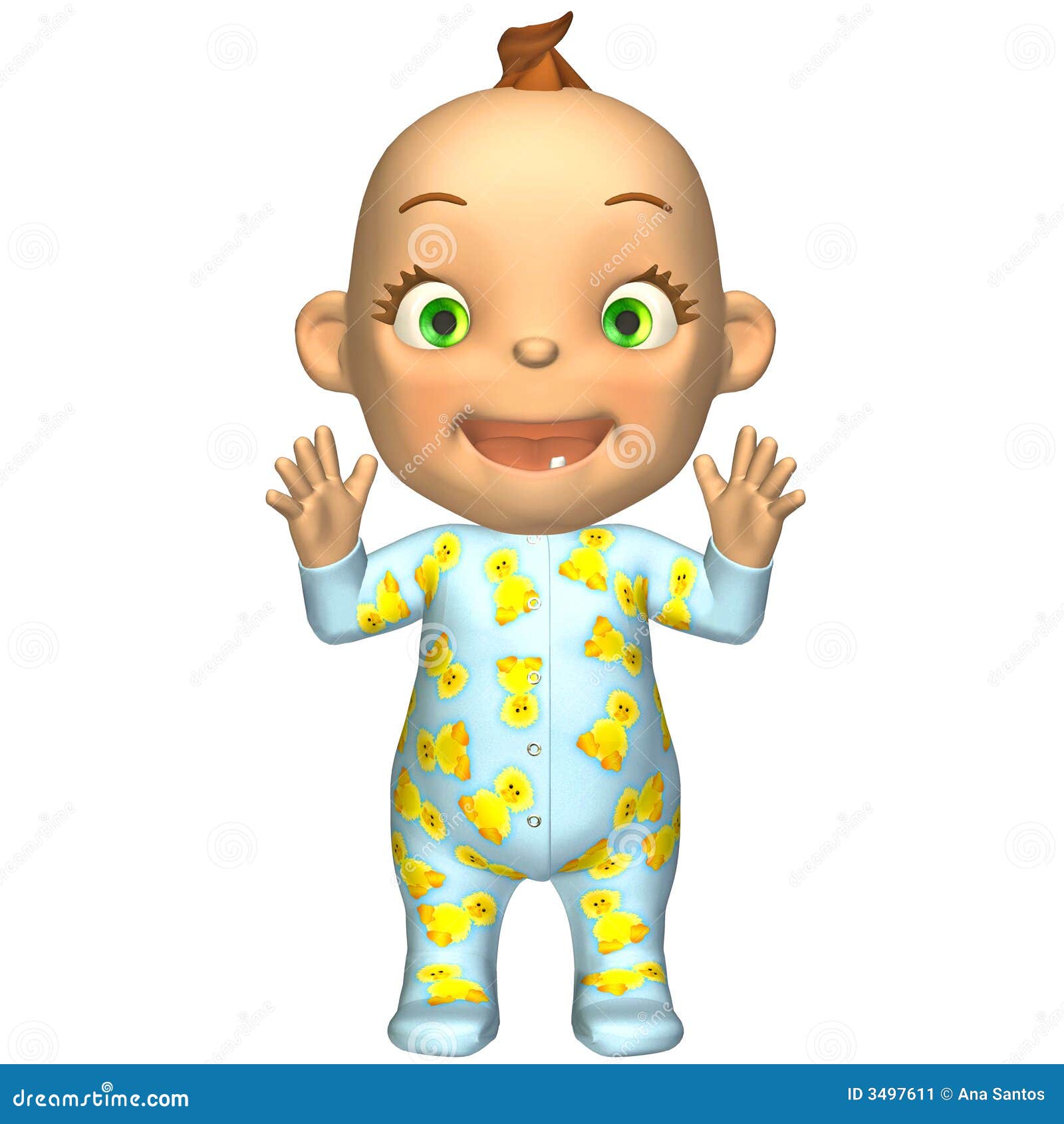 Baby Cartoon Stock Image - Image: 3497611