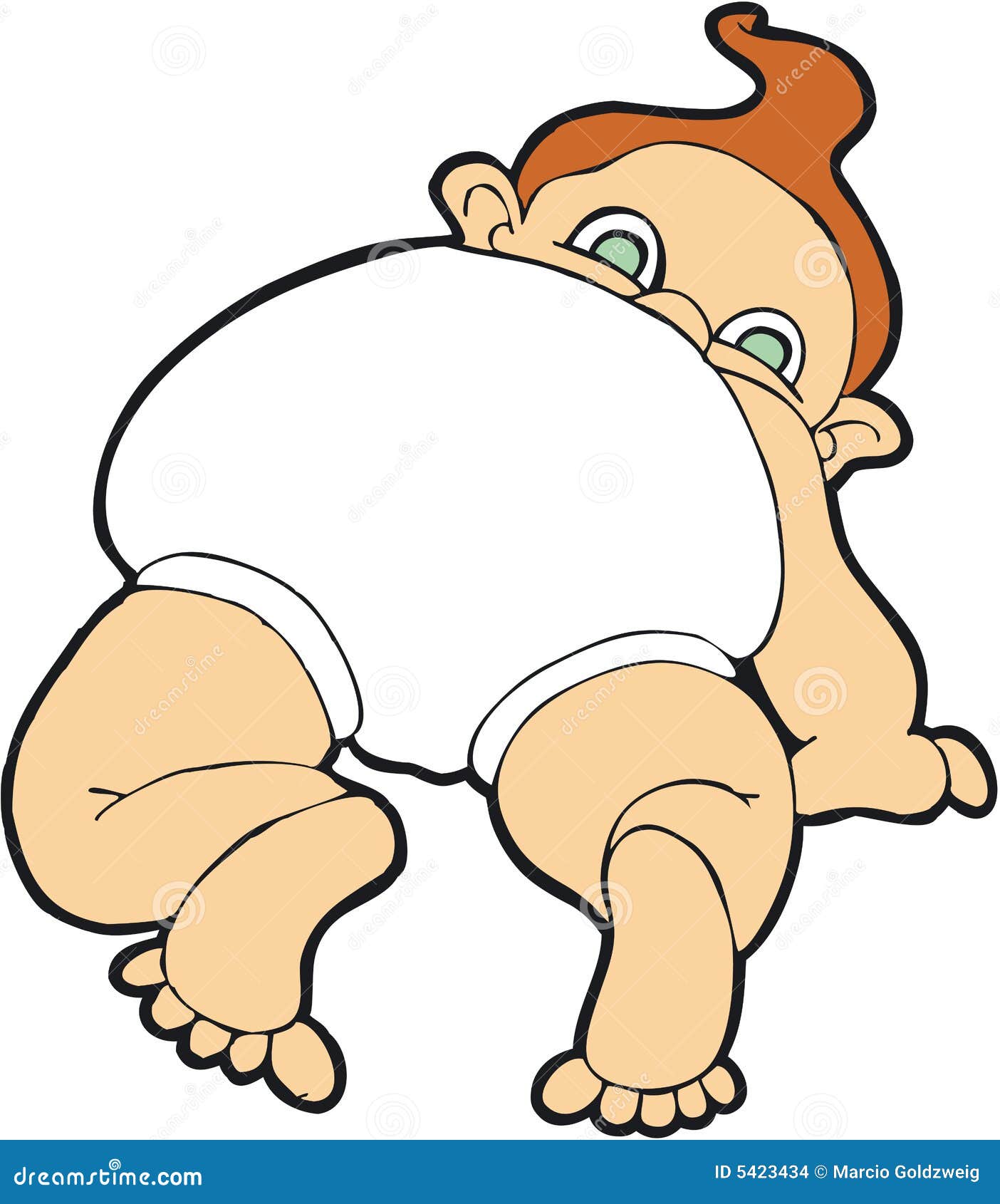 Baby Cartoon stock illustration. Image of clothes, drawing - 5423434