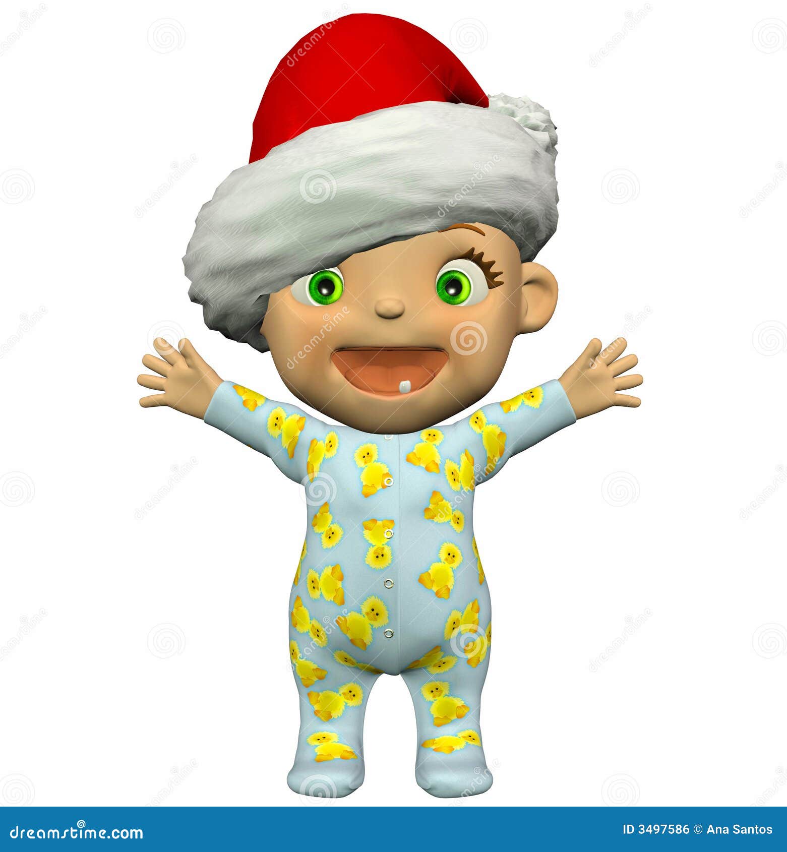 Baby Cartoon with Hat stock illustration. Illustration of female - 3497586