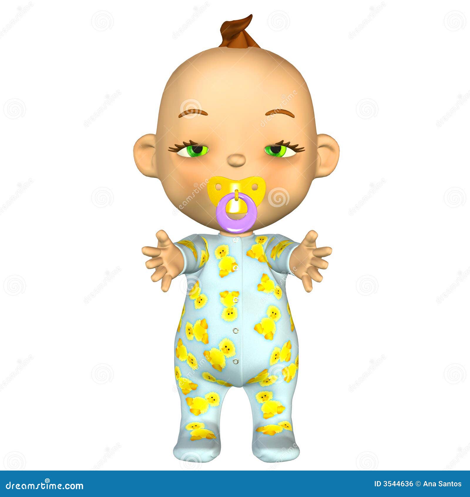 Baby Cartoon Sleepy stock illustration. Illustration of clipart - 3544636