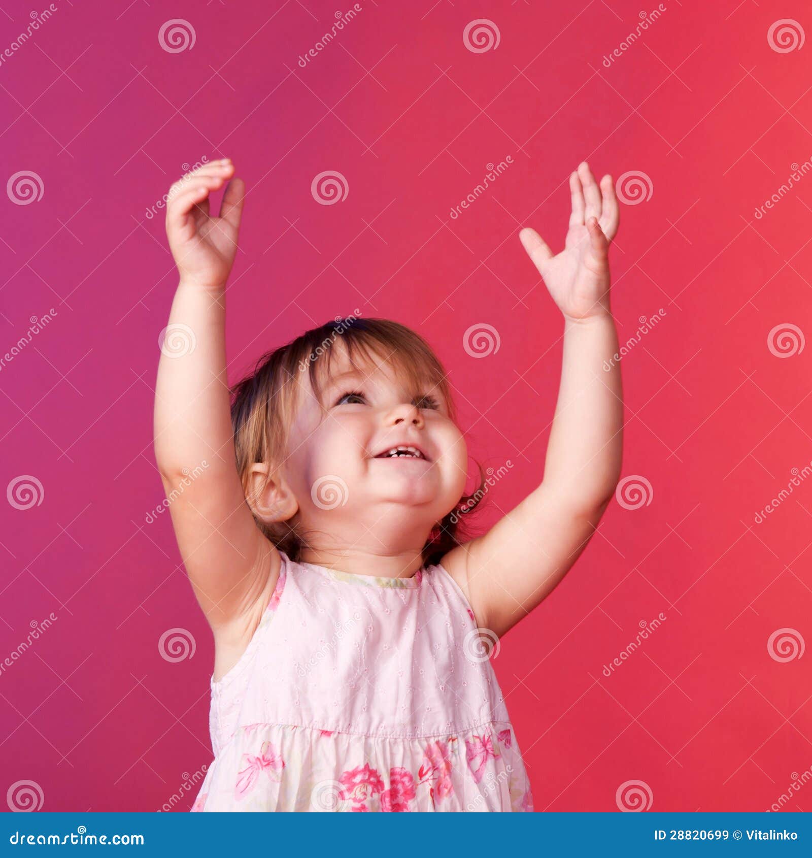 Baby Catching Something with His Hands Stock Image - Image of funny ...
