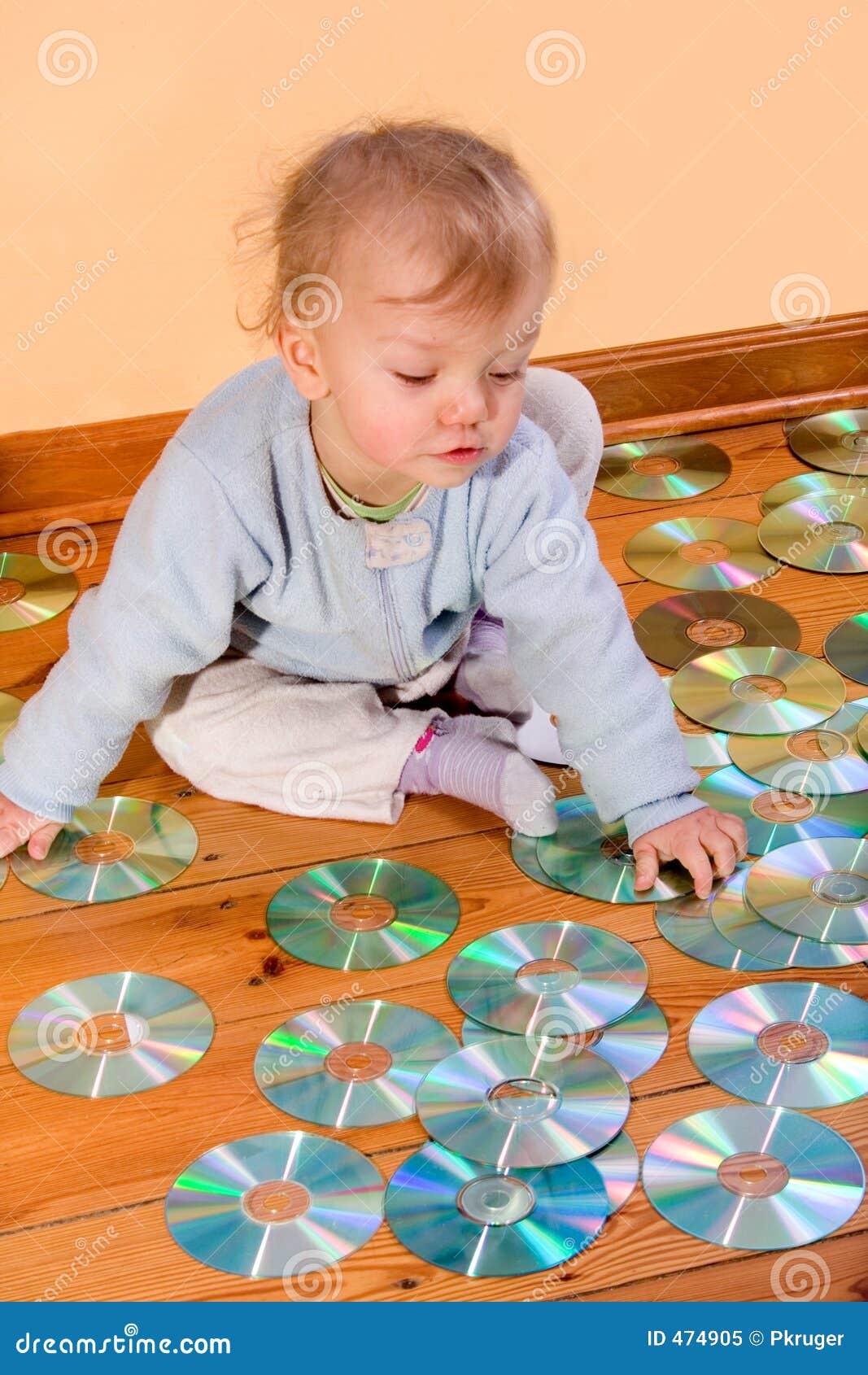 Baby CD stock image. Image of listening, childrens, girls - 474905