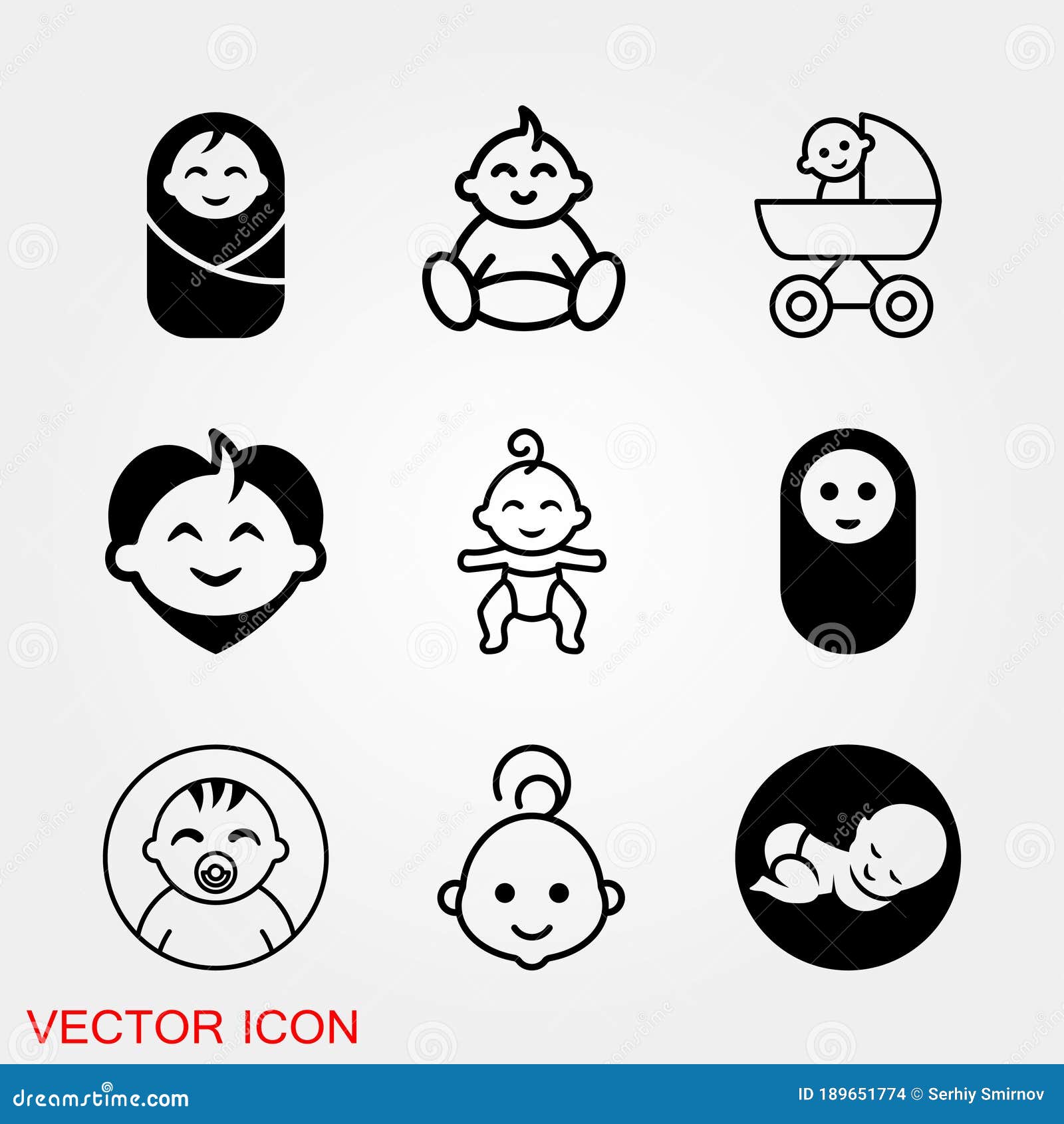 Baby Changing Diapers Flat Icon Sign. Vector Stock Illustration ...