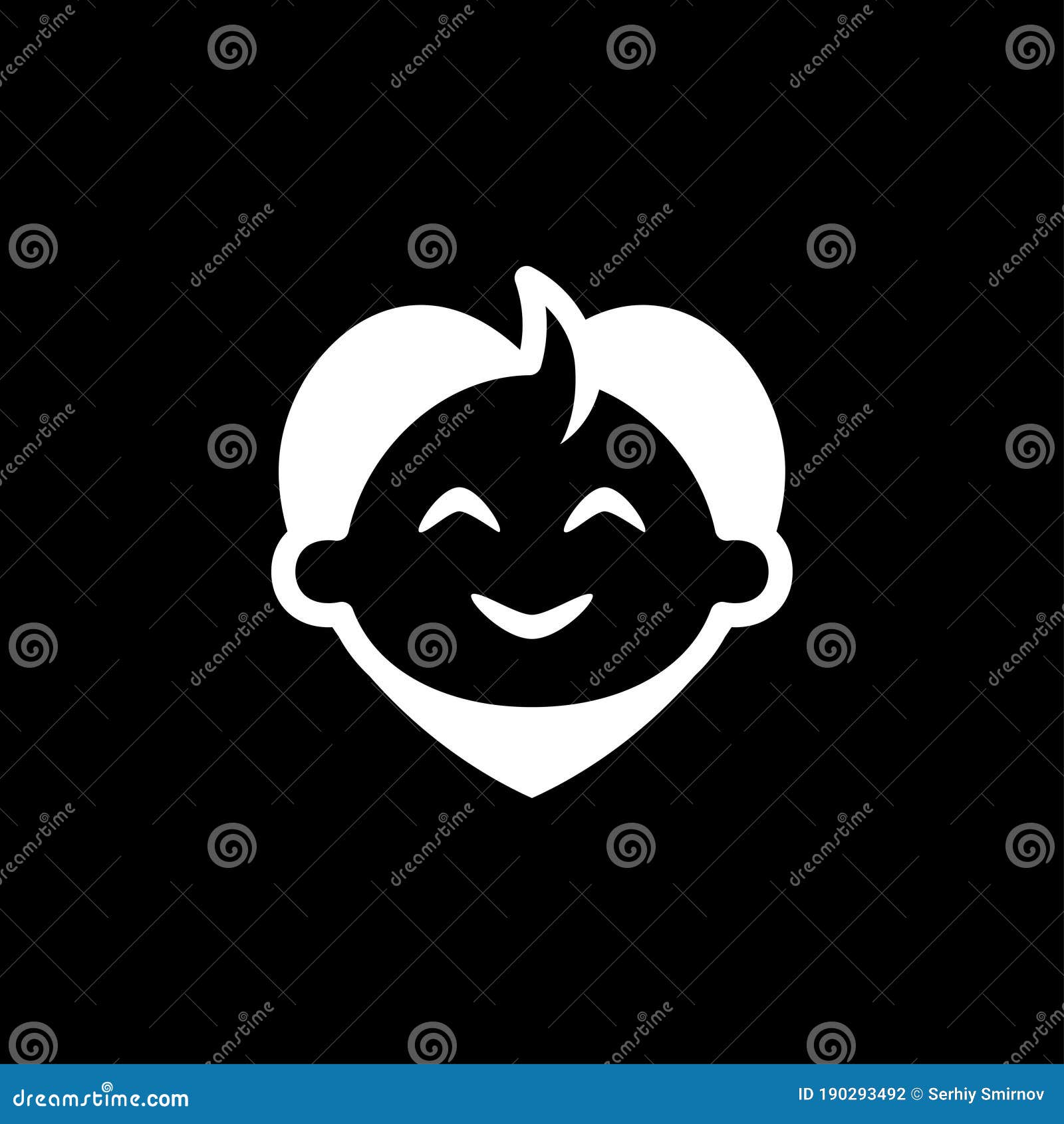 Baby Changing Diapers Flat Icon Sign. Vector Stock Illustration ...