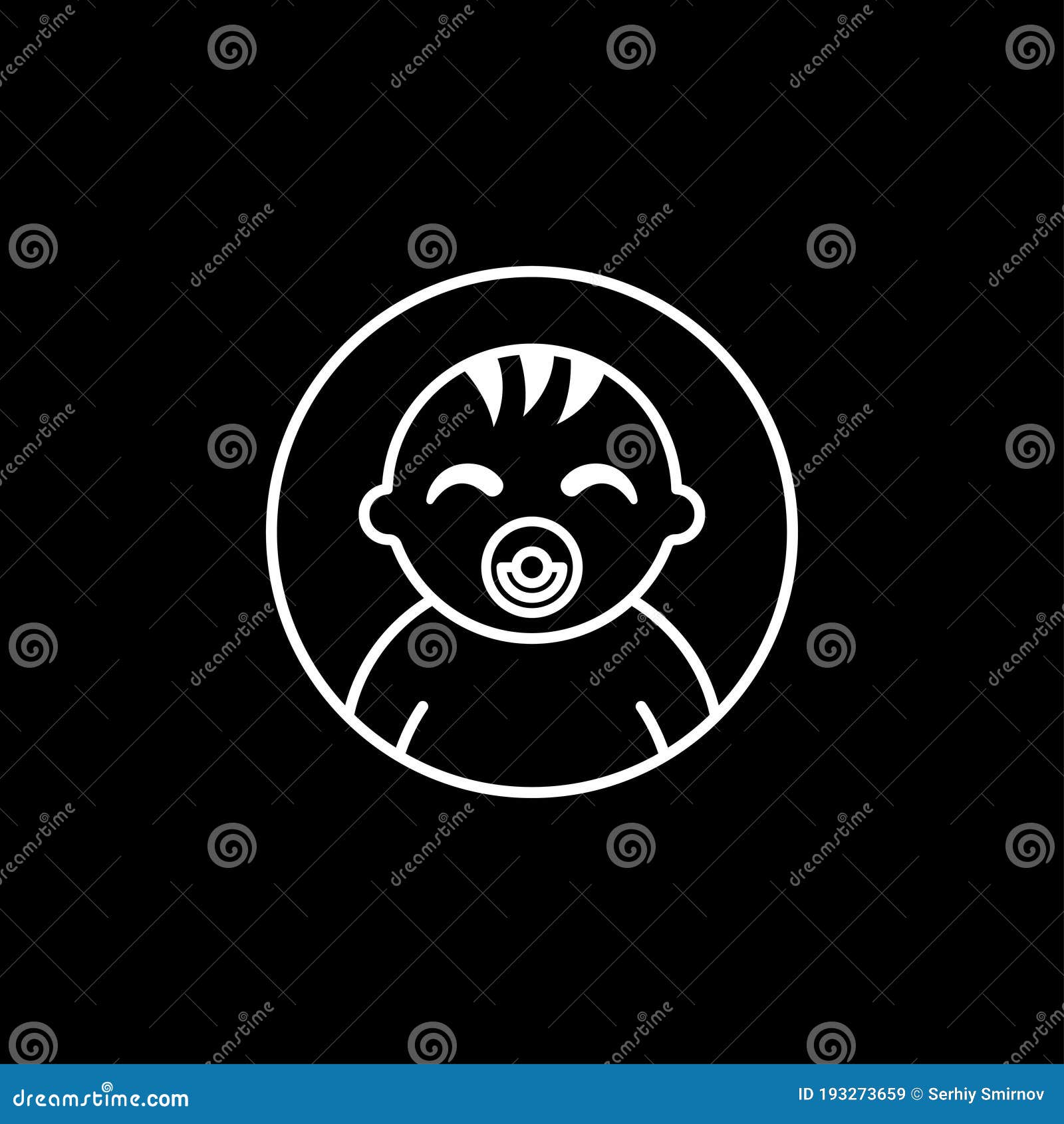 Baby Changing Diapers Flat Icon Sign. Vector Stock Illustration ...