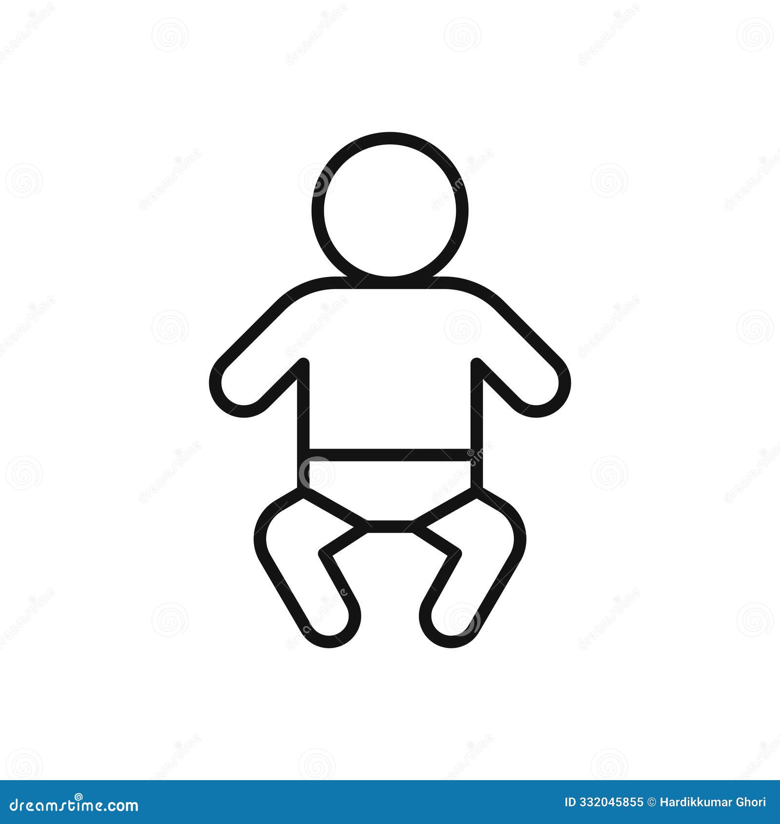 Baby Changing Icon Symbol on White Background Stock Vector ...