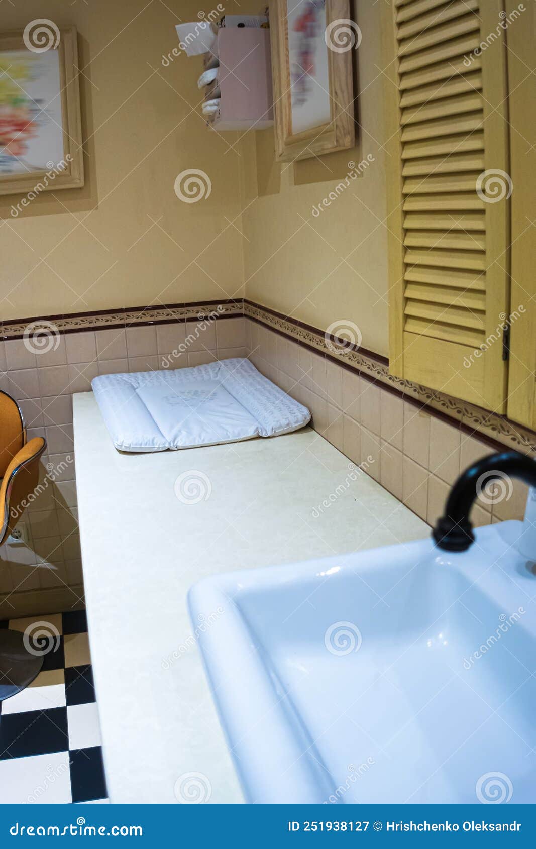 Baby Changing Room. Dressing Room for Mother and Child Stock Image ...