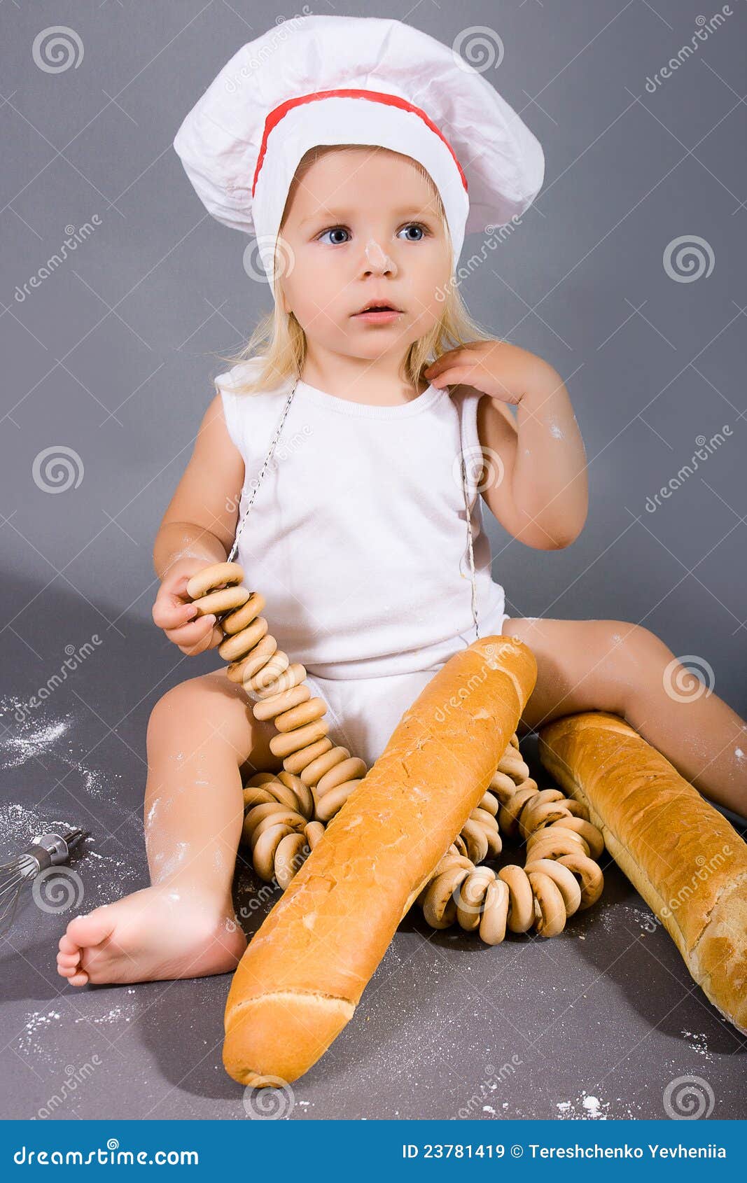 Baby chef stock image. Image of female, food, meal, learning - 23781419