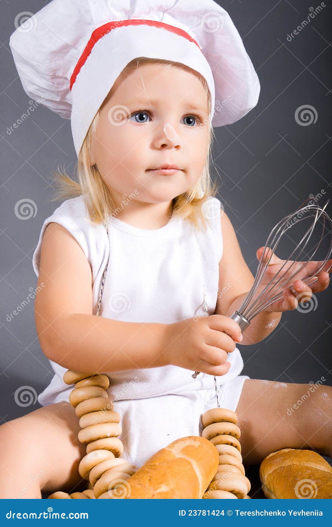 Baby chef stock photo. Image of sitting, cooking, expression - 23781424