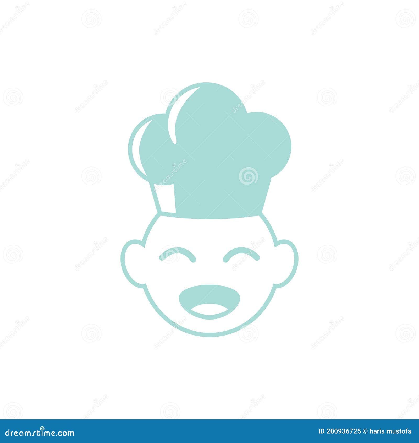 Baby Chef Icon Design Template Vector Isolated Illustration Stock ...