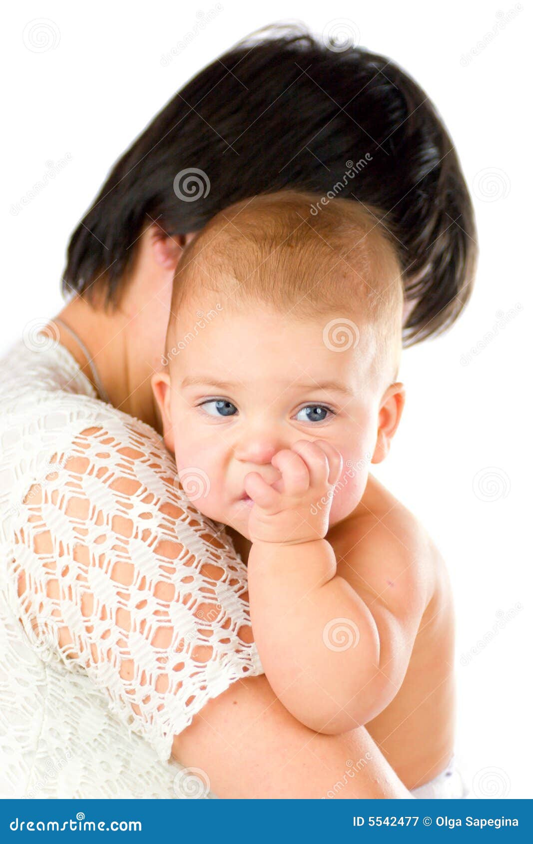 Baby chewing finger stock image. Image of family, care - 5542477