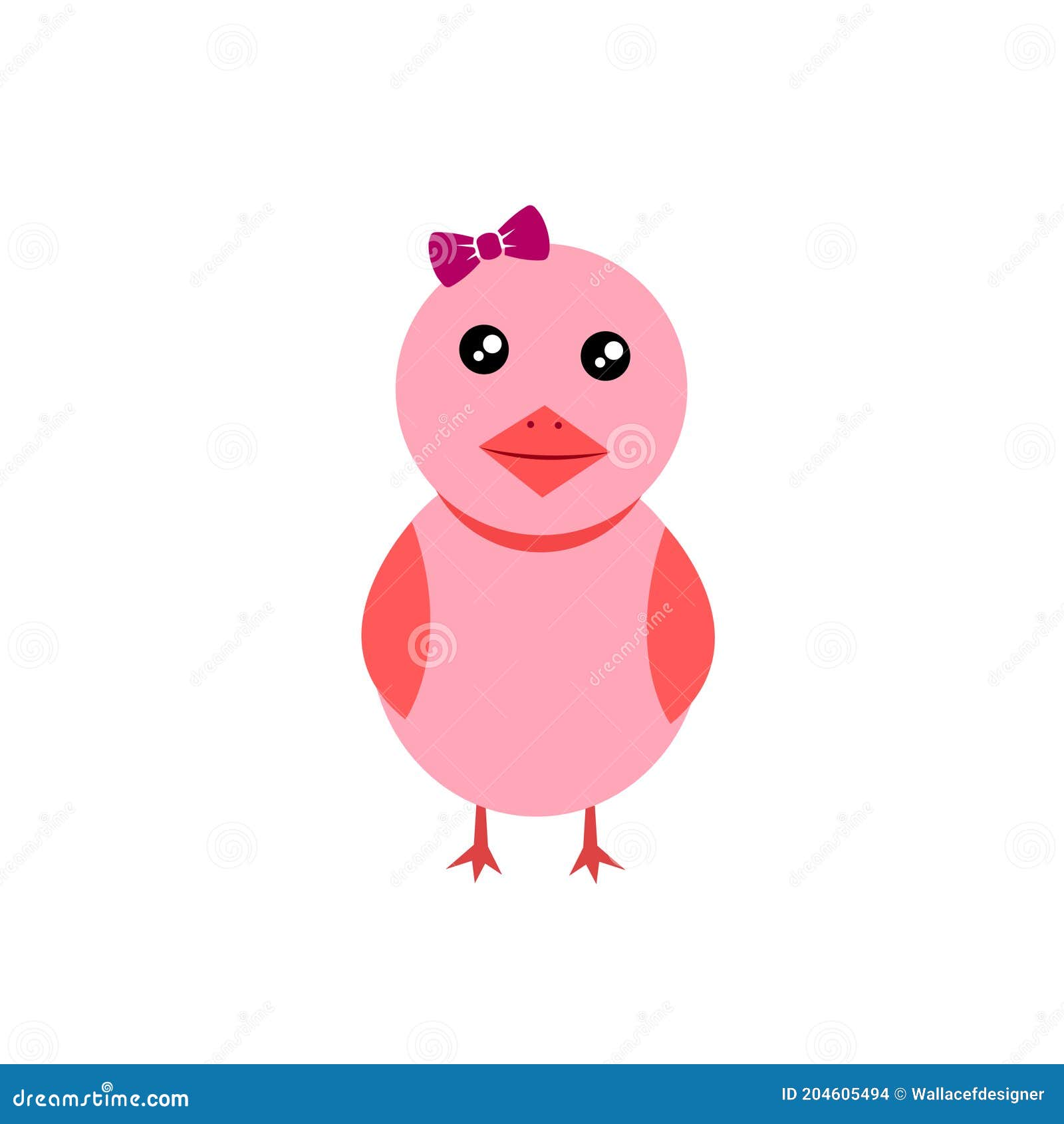 Baby chick female vector stock vector. Illustration of nature - 204605494