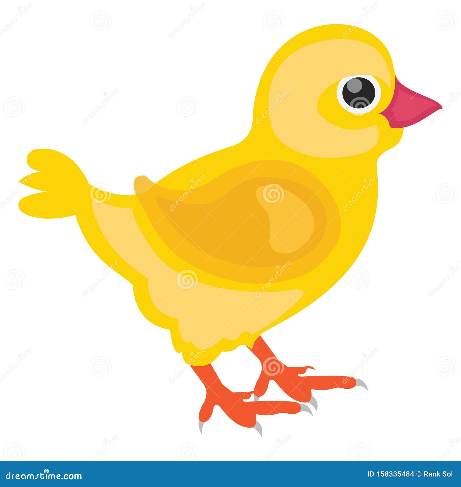 Baby Chicken, Chick Vector Icon Stock Vector - Illustration of farm ...