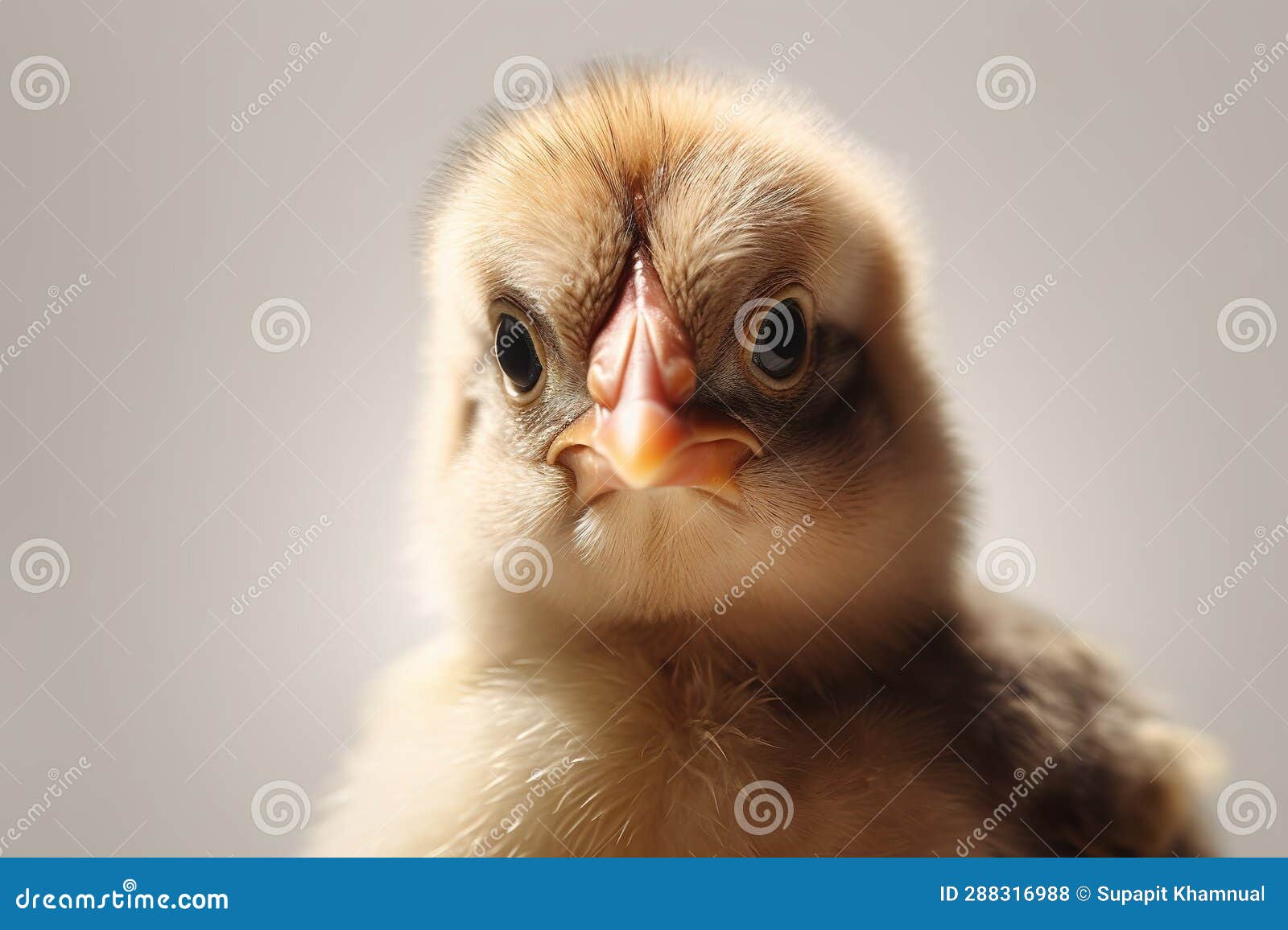 Baby Chicken S Straight Face Stock Illustration - Illustration of ...