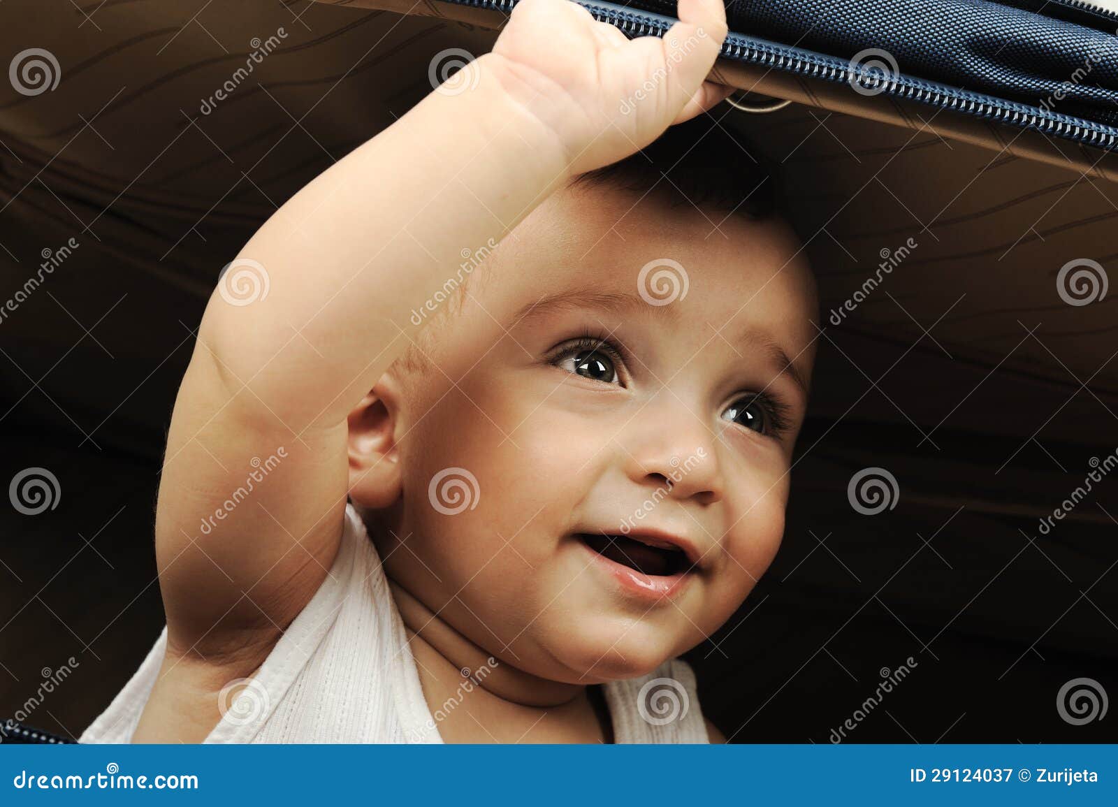 Baby child hiding stock image. Image of clothing, adorable - 29124037