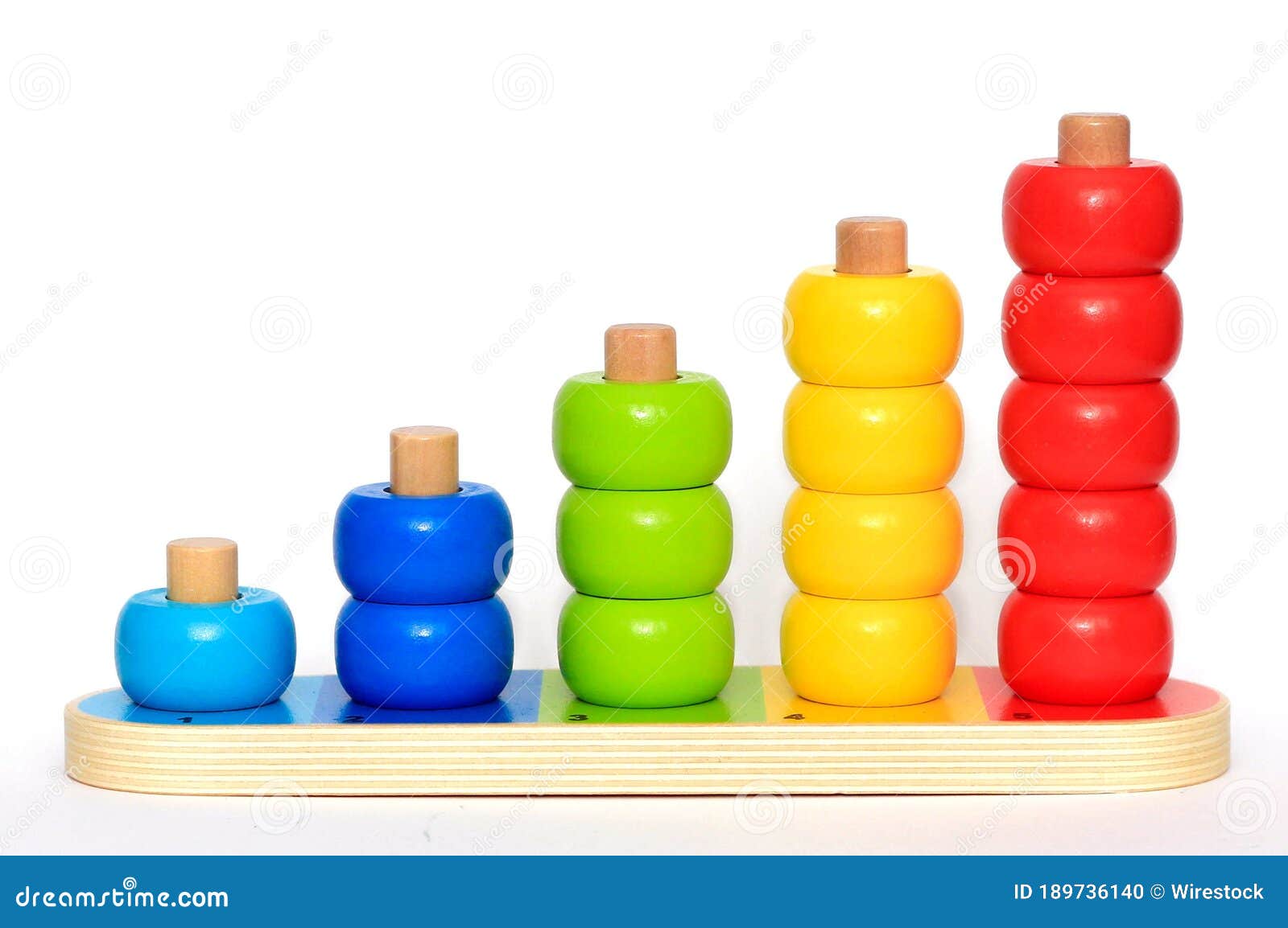 Baby or Child Wooden Beads Stacking Activity Stock Photo - Image of ...