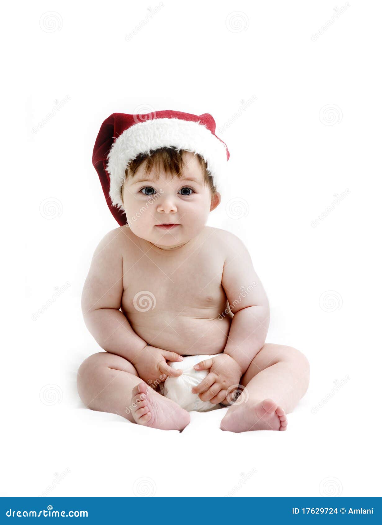 Baby Christmas Santa stock photo. Image of cute, beauty - 17629724