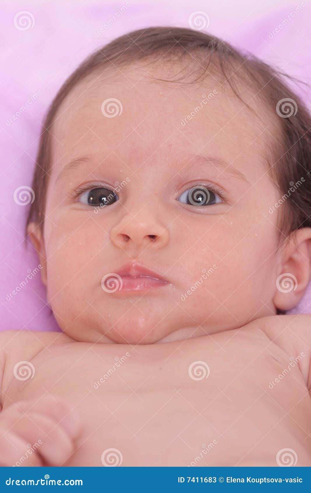 Baby close up stock image. Image of girl, cheerful, portrait - 7411683