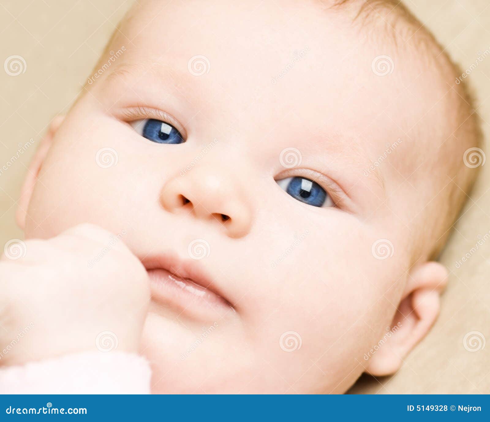 Baby close-up portrait stock photo. Image of clean, human - 5149328