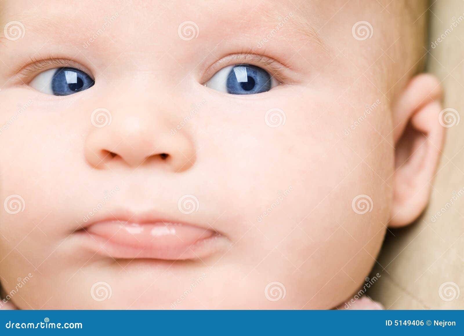 Baby close-up portrait stock photo. Image of infant, look - 5149406
