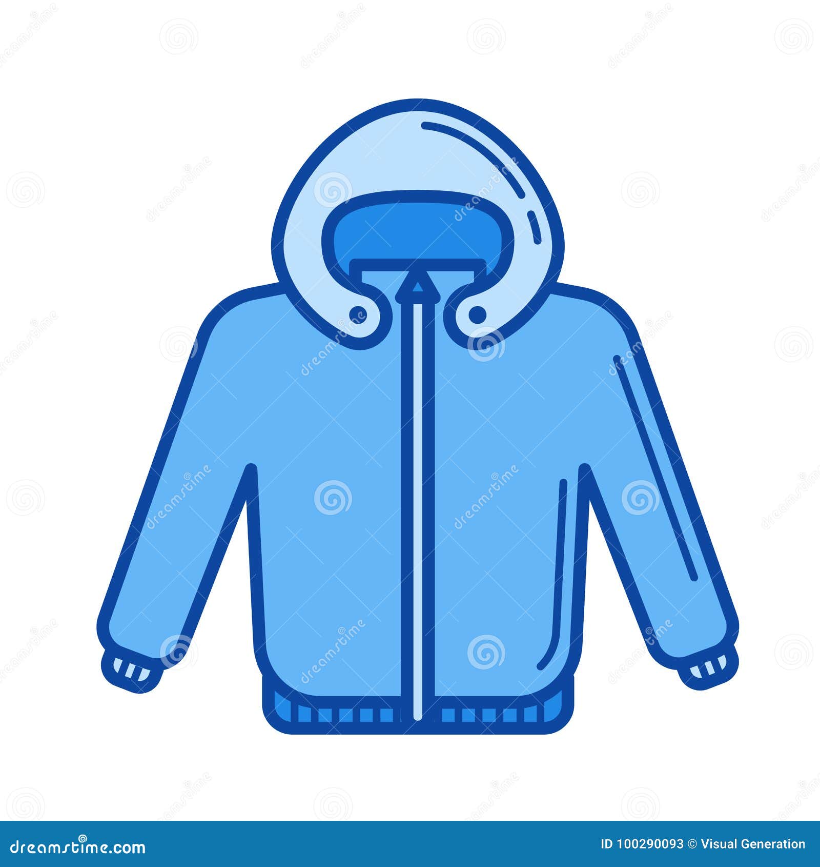 Baby coat line icon. stock vector. Illustration of coat - 100290093