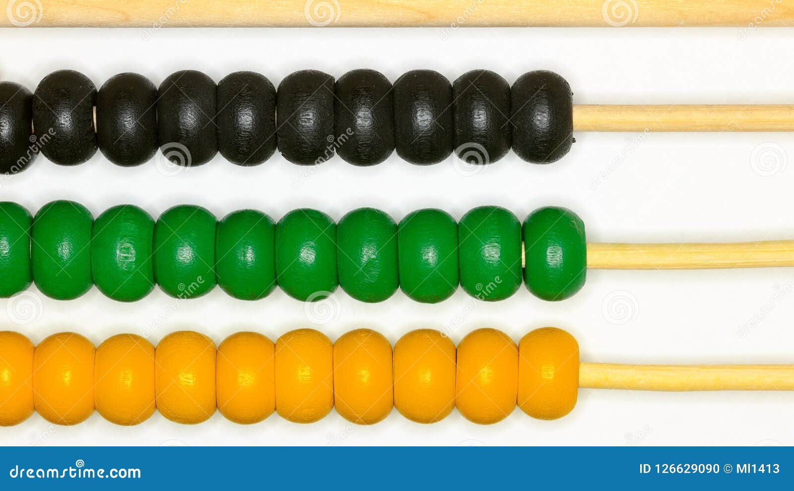 Baby colored abacus toy stock photo. Image of isolated - 126629090