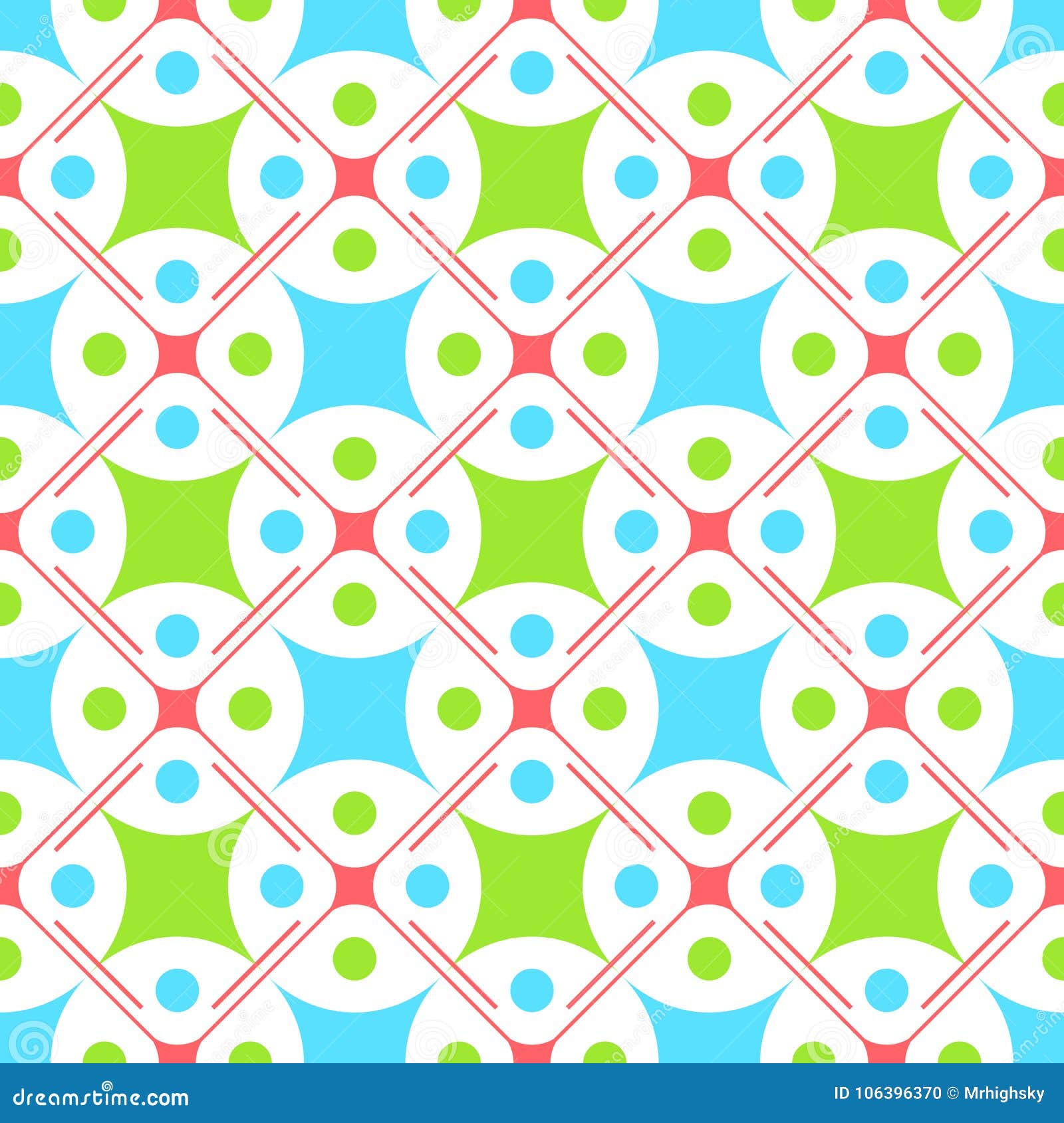 Baby Colors Themed Seamless Geometric Pattern Stock Vector ...