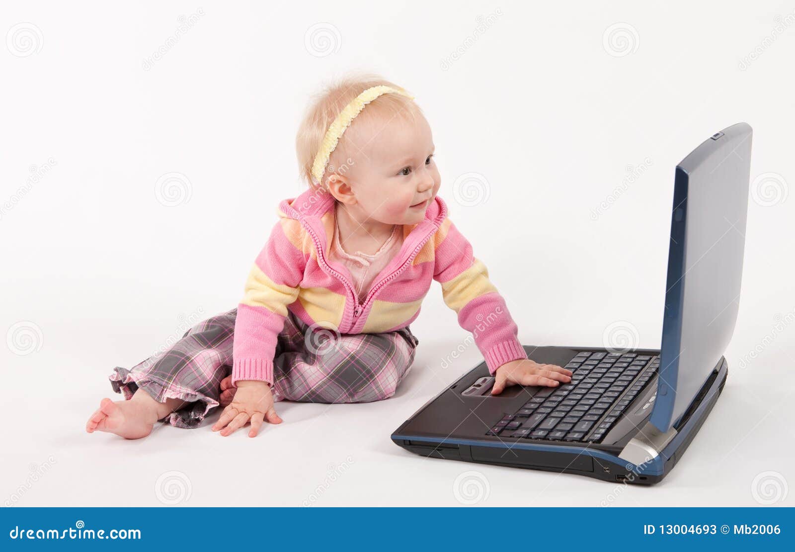 Baby and Computer stock image. Image of letter, electronics - 13004693