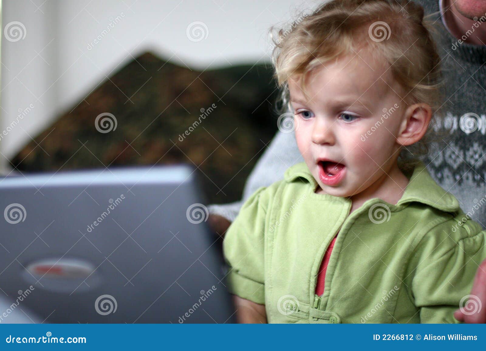 Baby At A Computer Picture. Image: 2266812