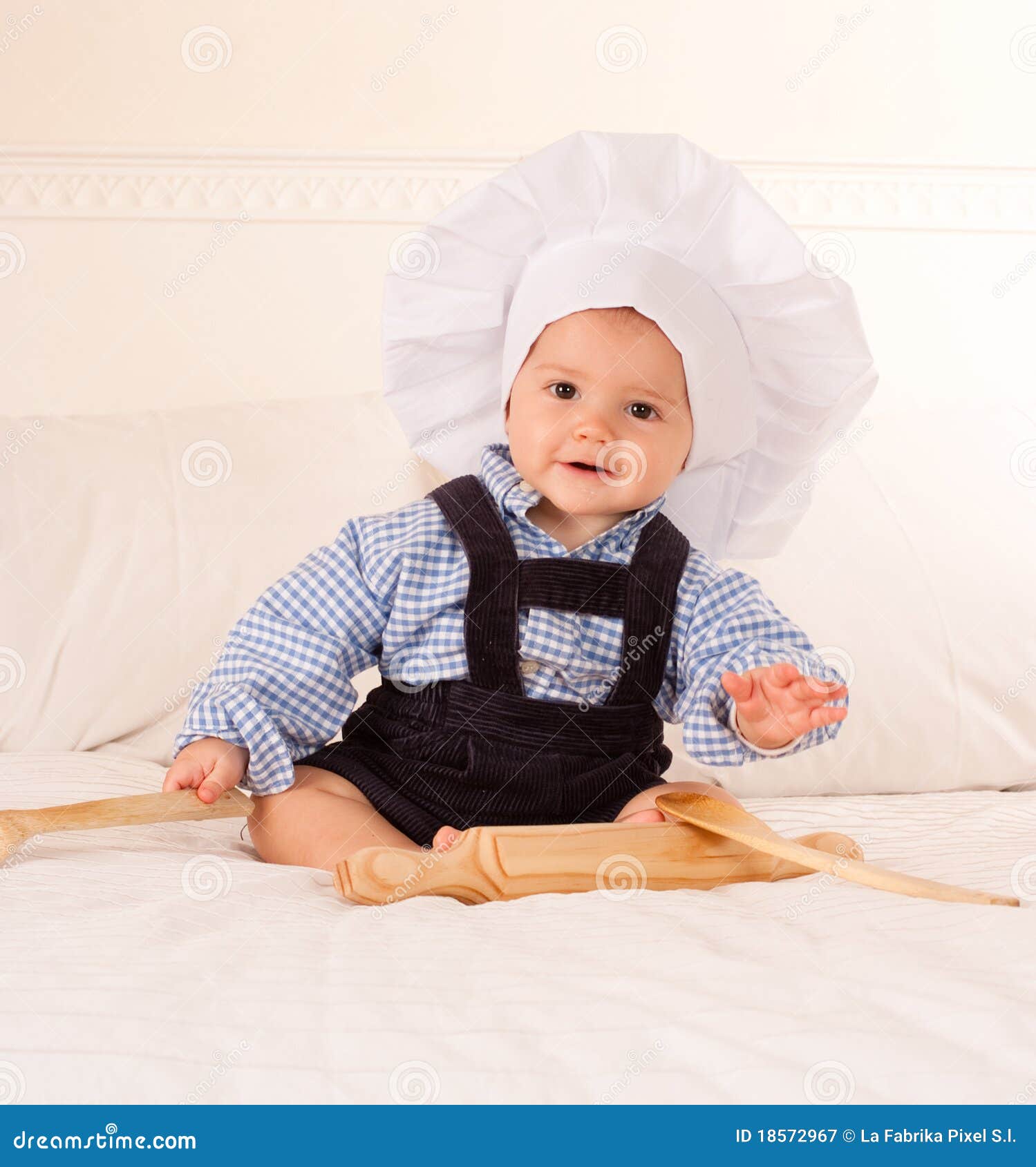 Baby cook stock image. Image of profession, sweet, beautiful - 18572967