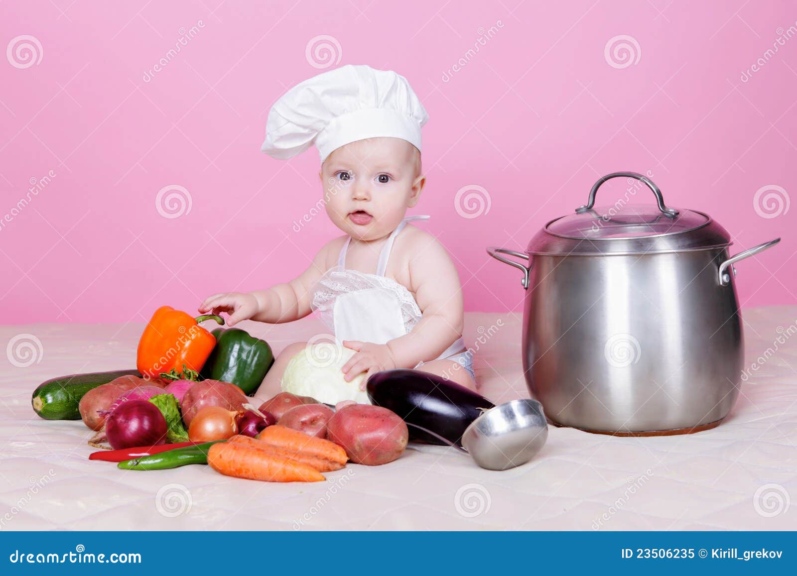 Baby cook stock image. Image of baby, girl, nutrition - 23506235