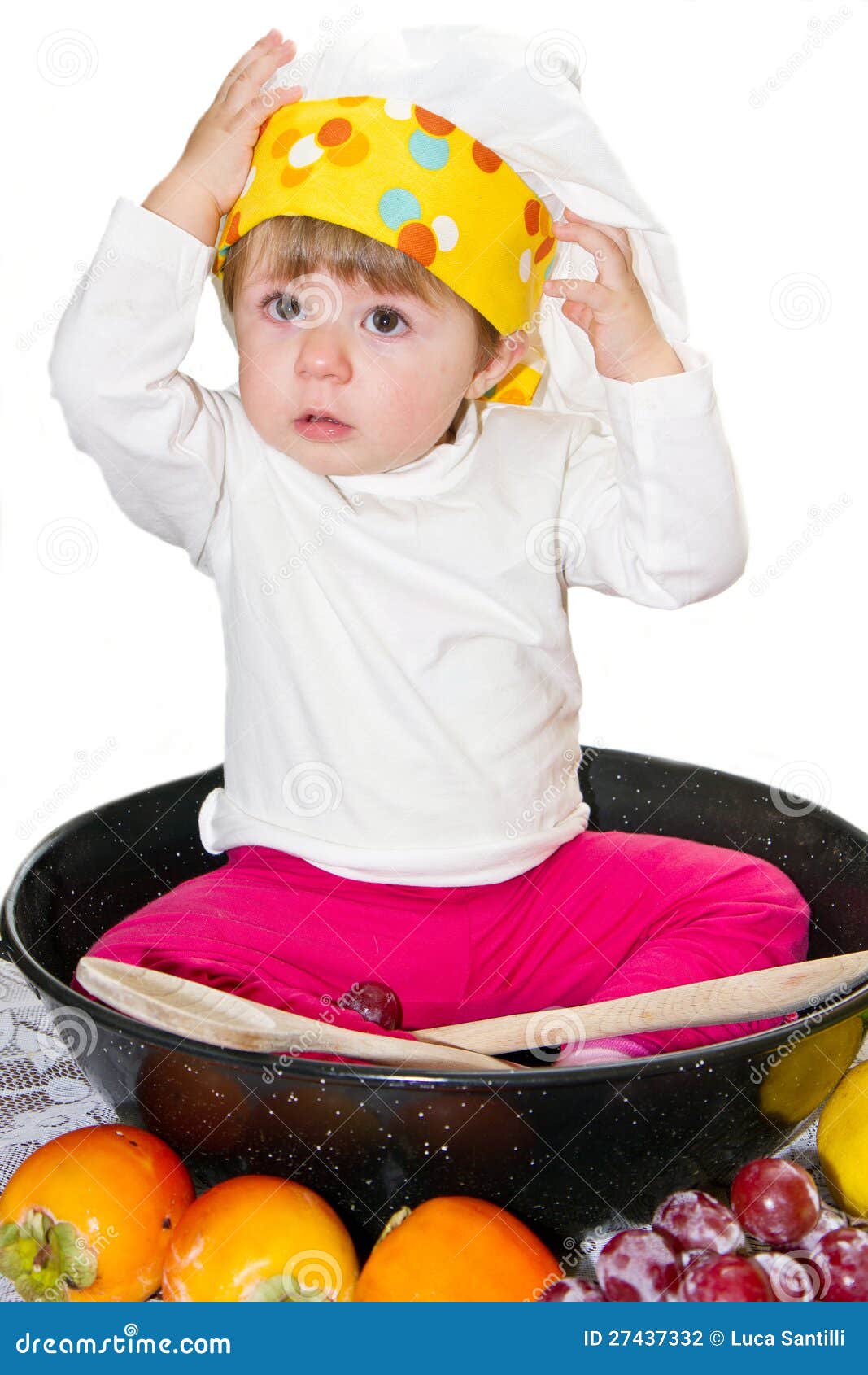 Baby cook stock photo. Image of lunch, help, cute, kitchen - 27437332